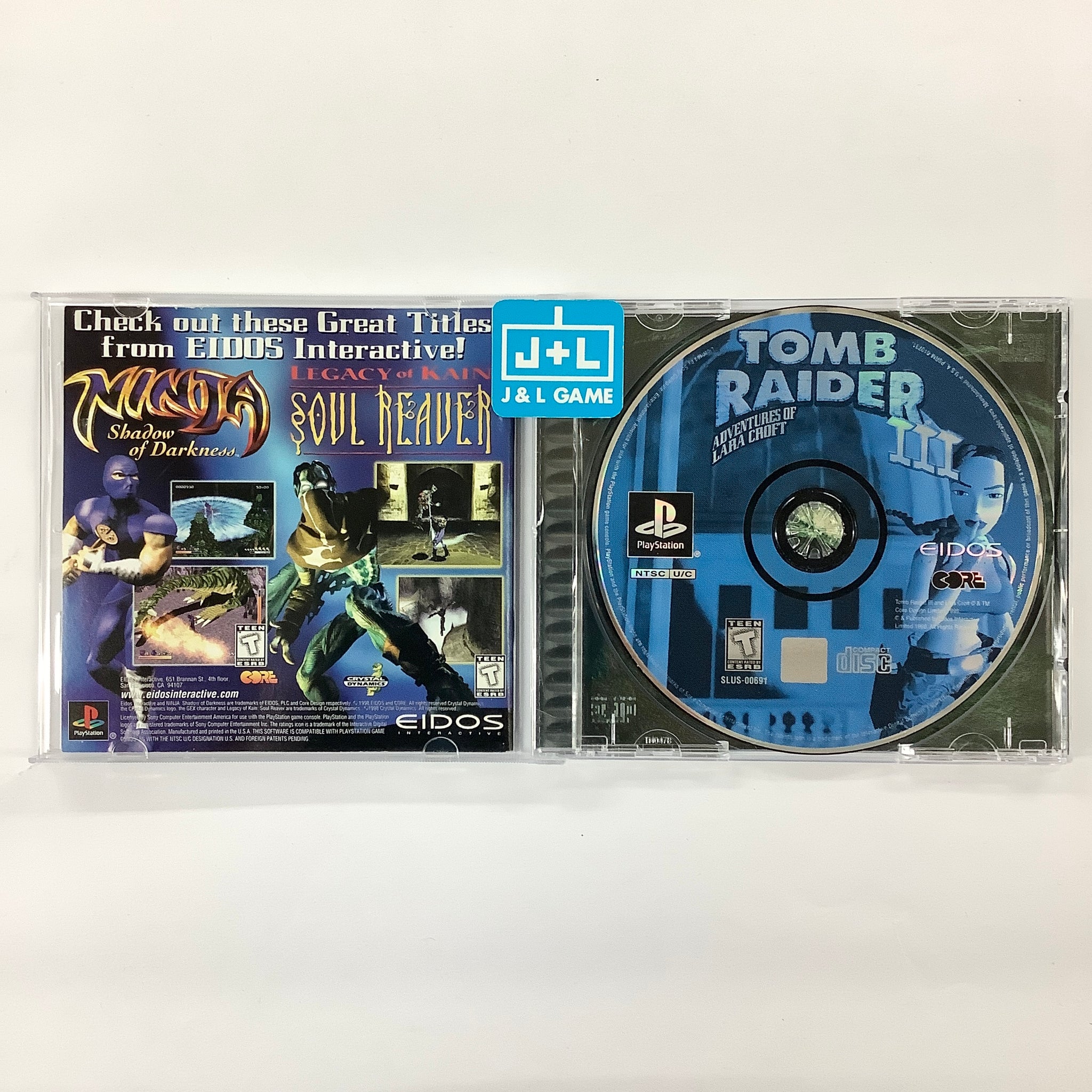 Tomb Raider III: Adventures of Lara Croft - (PS1) PlayStation 1 [Pre-O ...