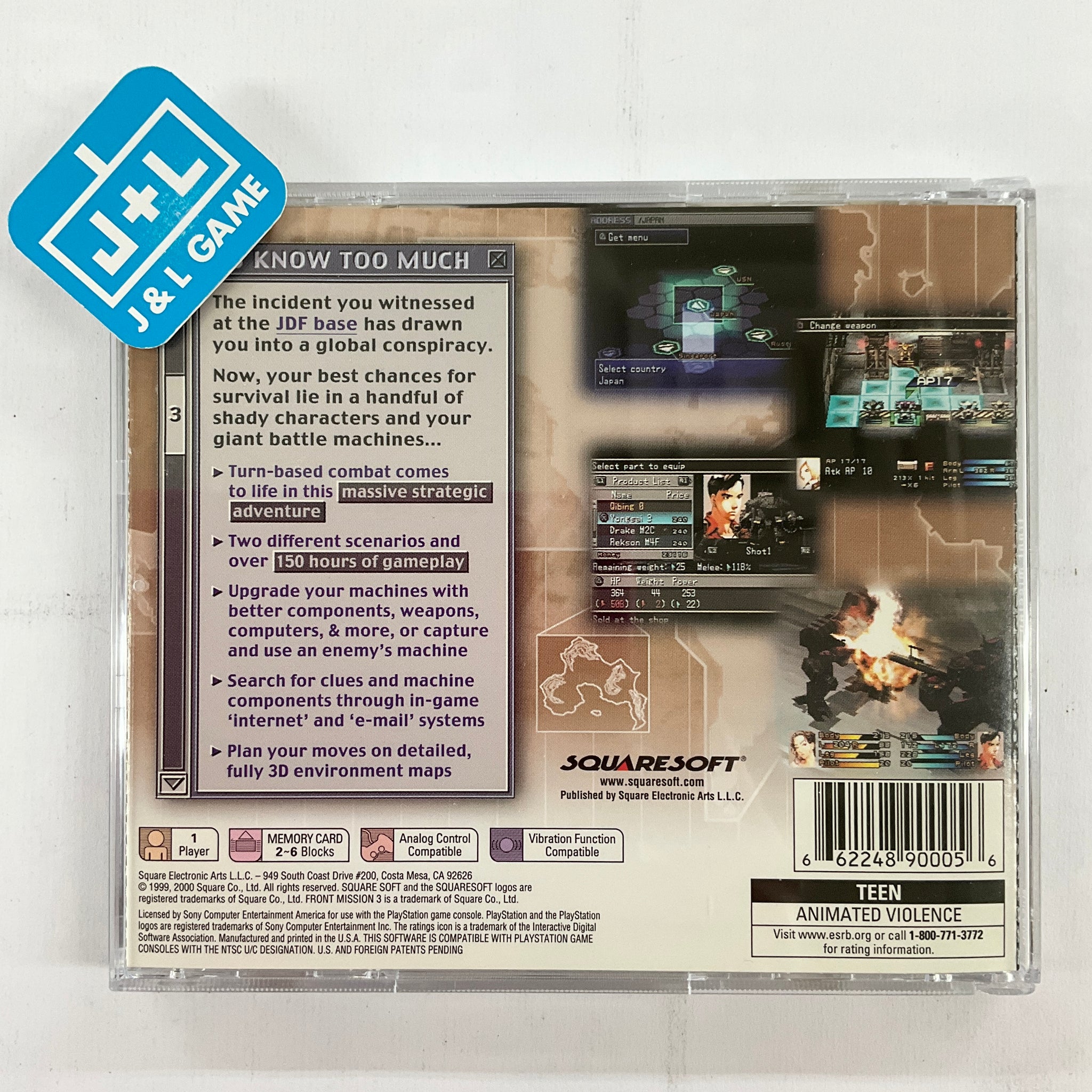 Front Mission 3 - (PS1) PlayStation 1 [Pre-Owned] – J&L Video Games New ...