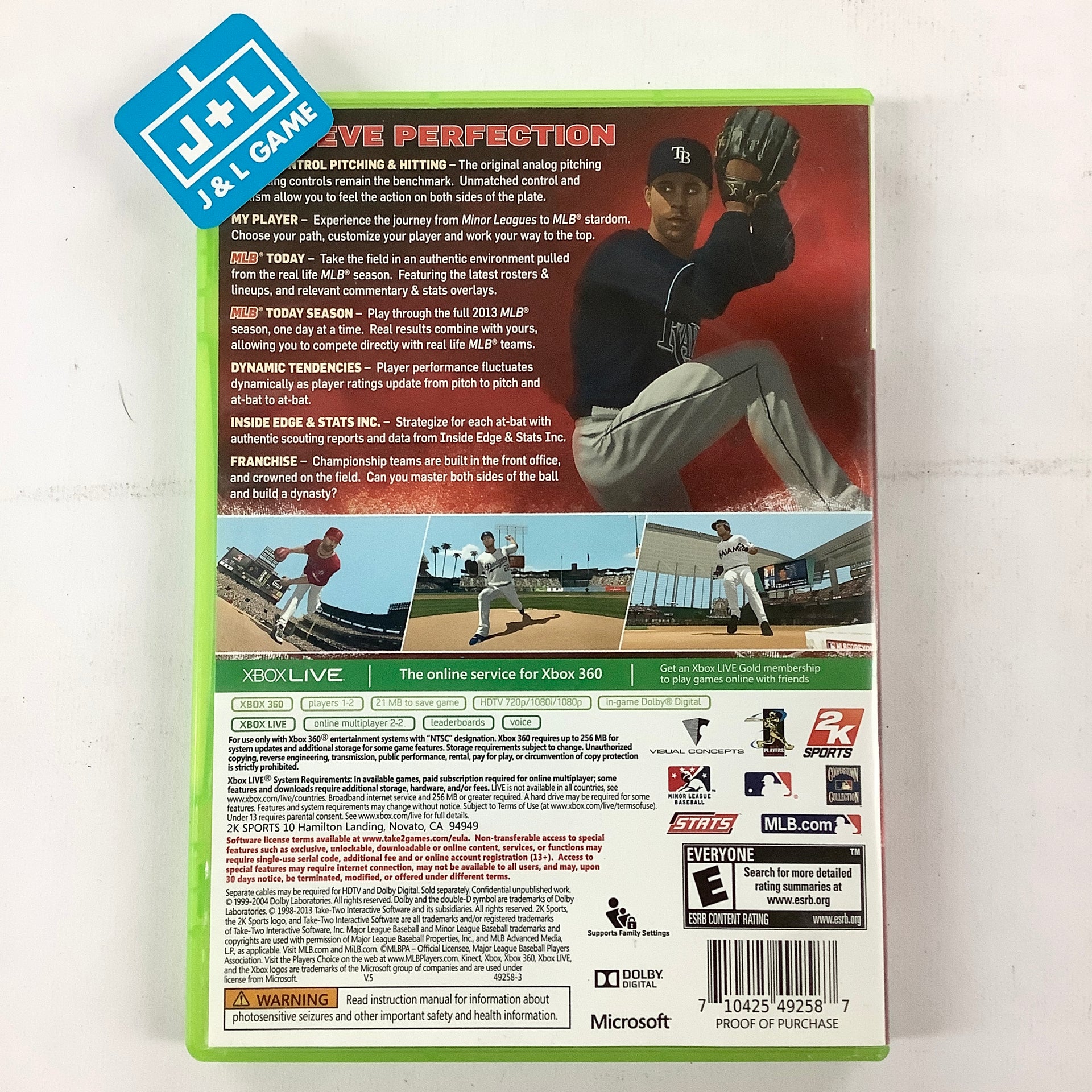 Major League Baseball 2K13 - Xbox 360 [Pre-Owned] | J&L Game