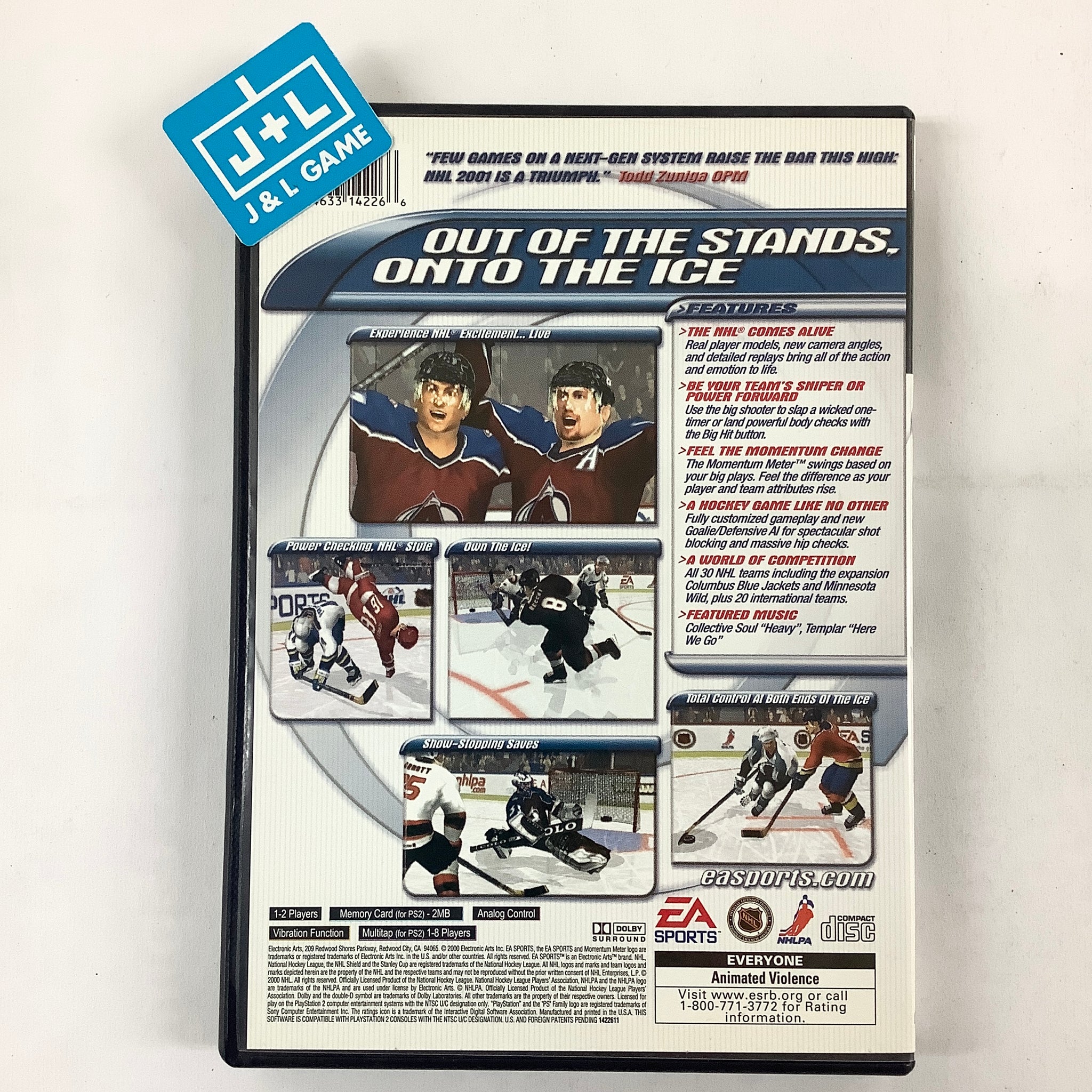NHL 2001 - (PS2) PlayStation 2 [Pre-Owned] – J&L Video Games New York City