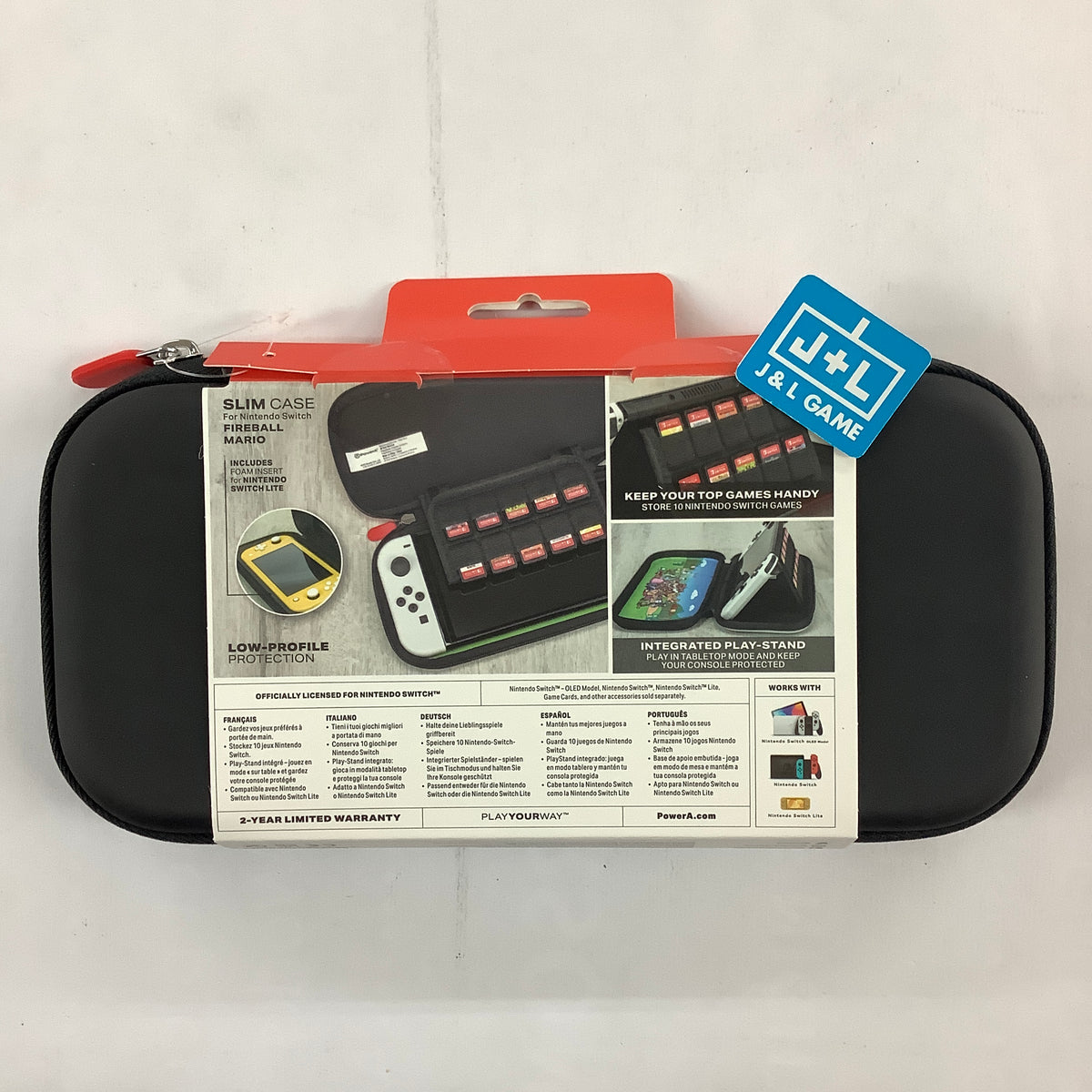 PowerA Slim Case (Super Mario Fireball) - (NSW) Nintendo Switch | J&L Game