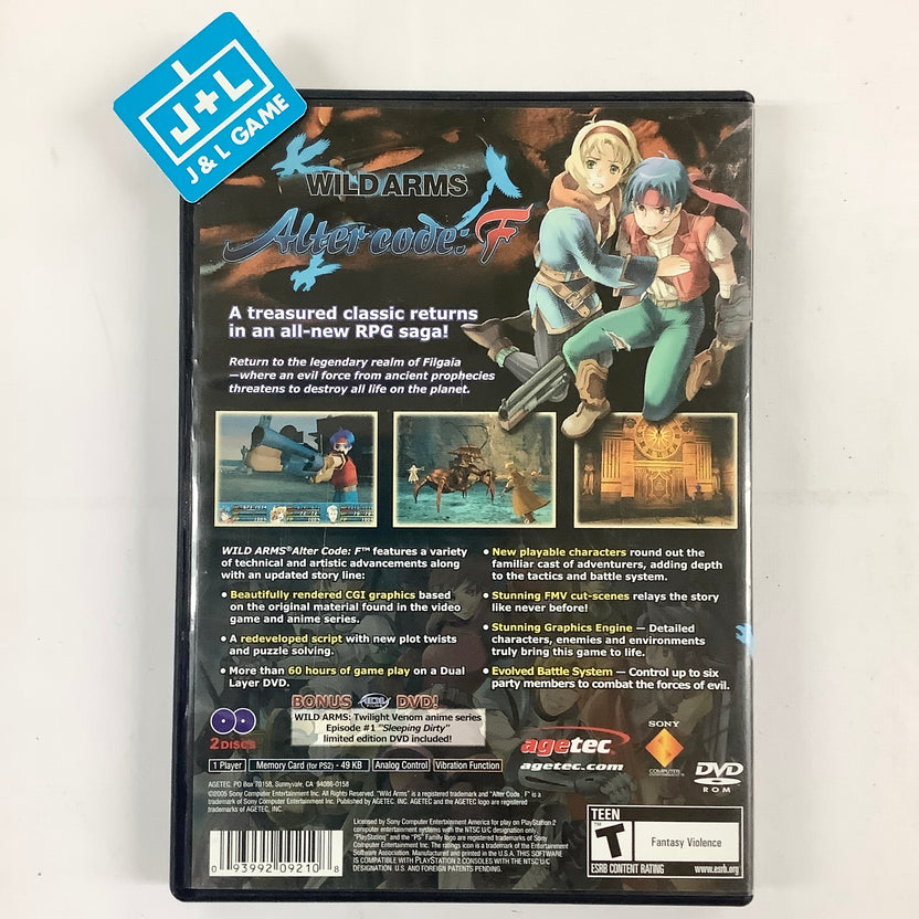 Wild Arms Alter Code: F - (PS2) PlayStation 2 [Pre-Owned] | J&L Game