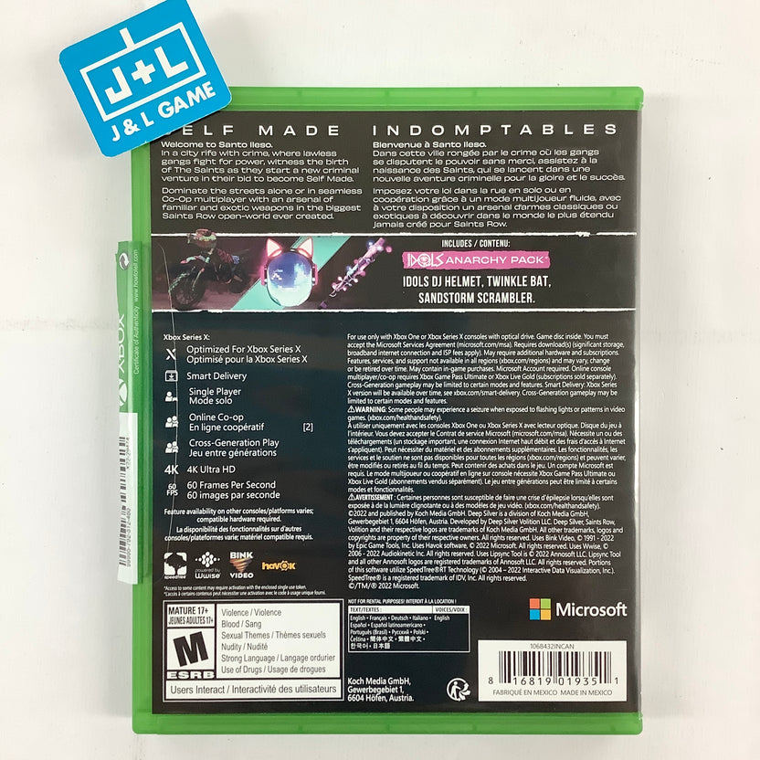 Saints Row - (XSX) Xbox Series X [UNBOXING] | J&L Game