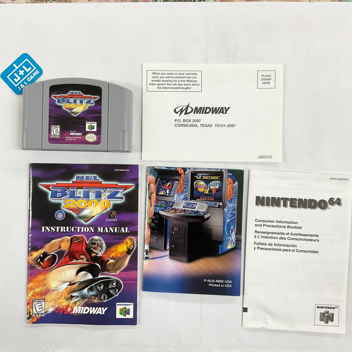 NFL Blitz 2000 - (N64) Nintendo 64 [Pre-Owned] | J&L Game