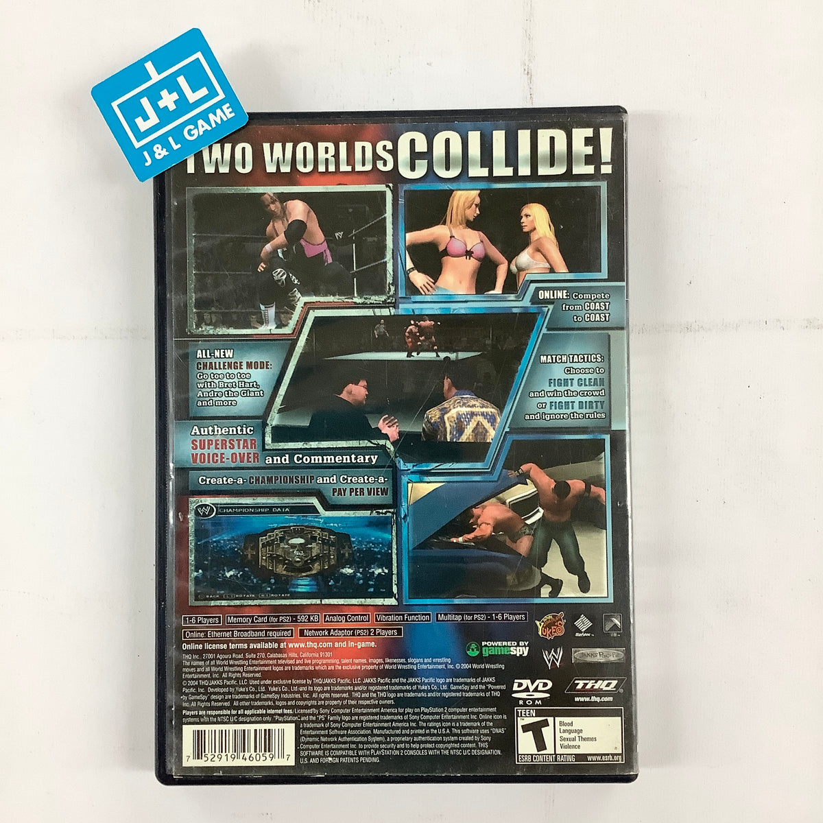 WWE SmackDown! vs. Raw - (PS2) PlayStation 2 [Pre-Owned] | J&L Game