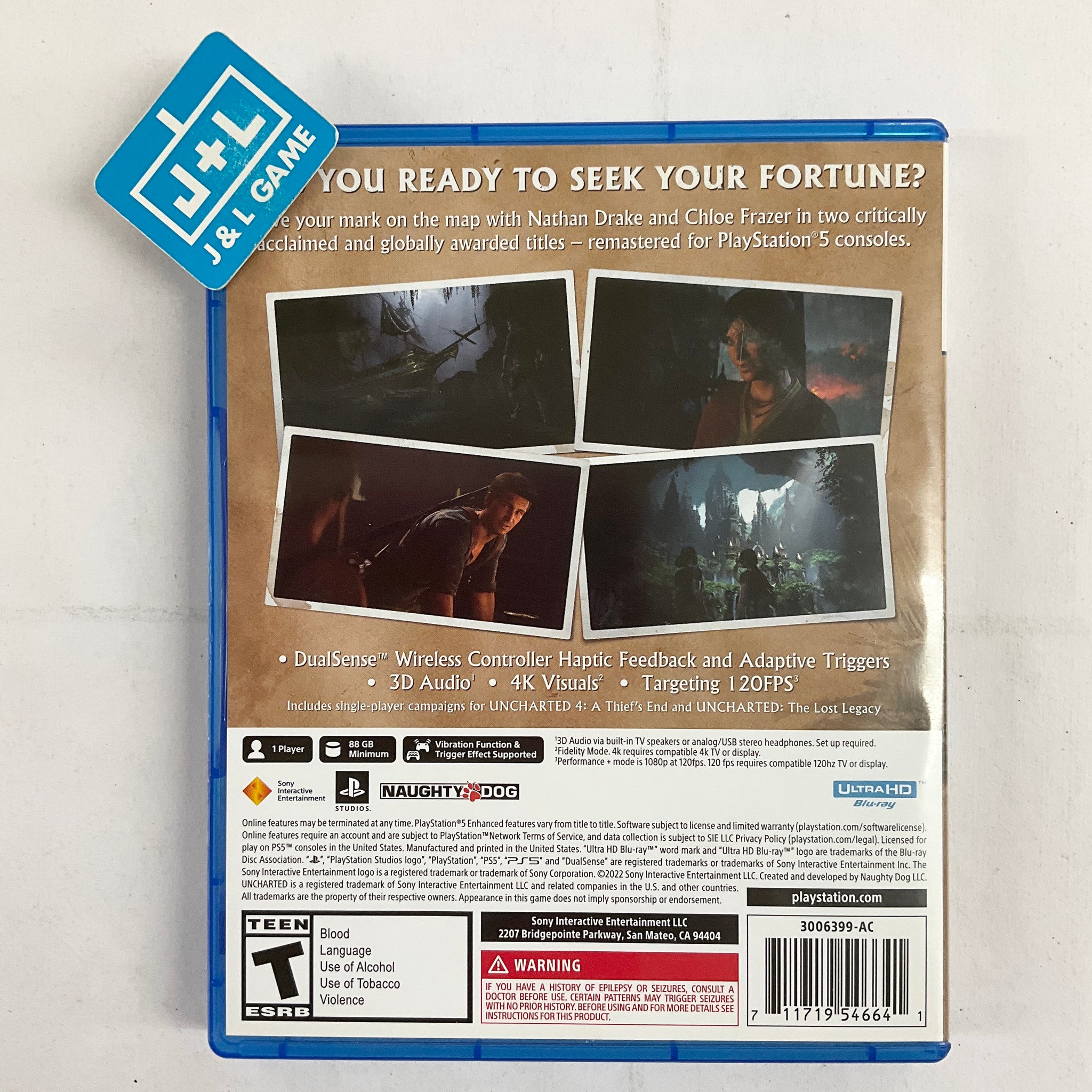 Uncharted: Legacy of Thieves Collection - (PS5) PlayStation 5 [UNBOXIN ...