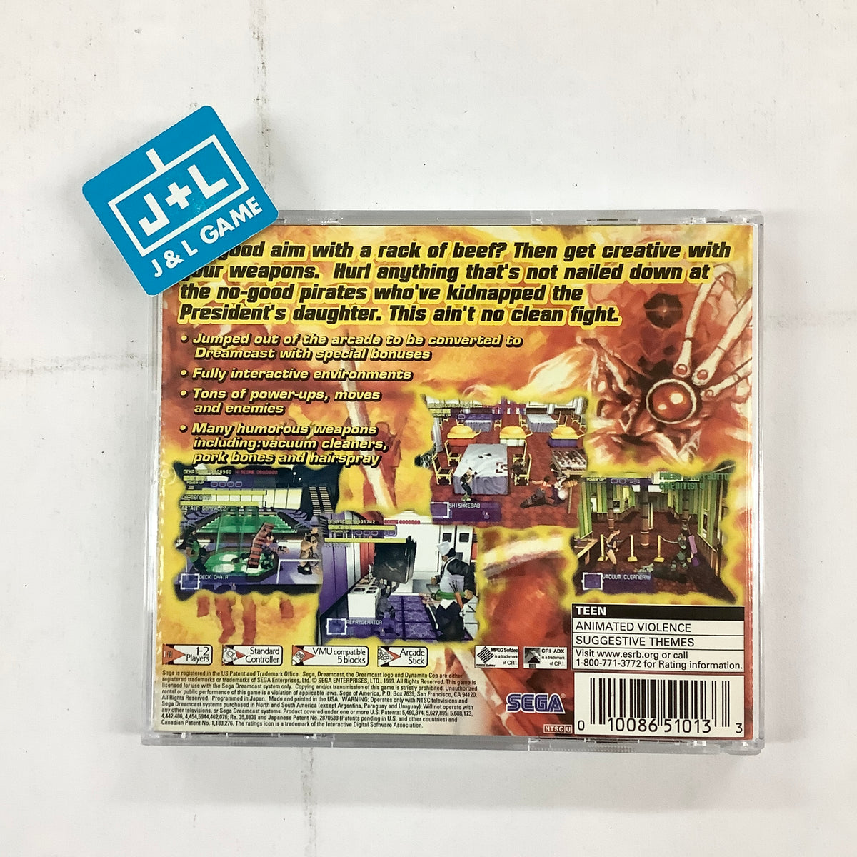 Dynamite Cop! - (DC) SEGA Dreamcast [Pre-Owned] | J&L Game