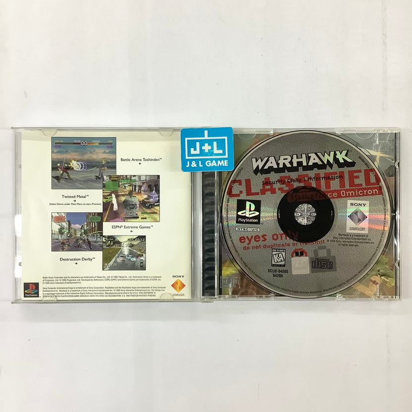 WarHawk - (PS1) PlayStation 1 [Pre-Owned] | J&L Game