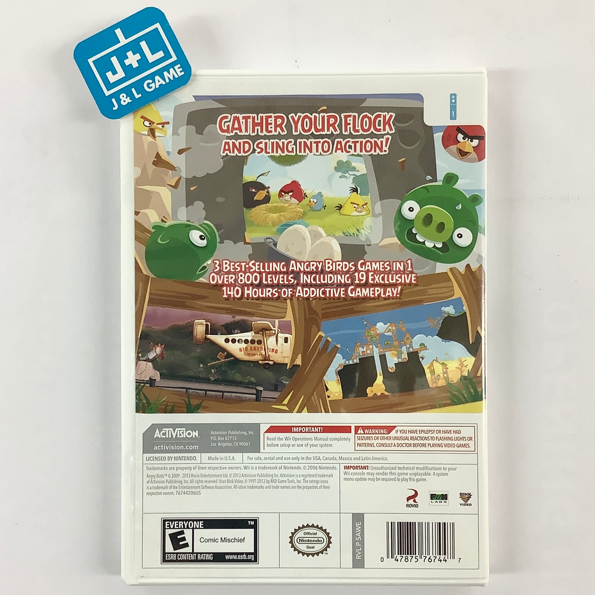 Angry Birds Trilogy - Nintendo Wii [Pre-Owned] | J&L Game