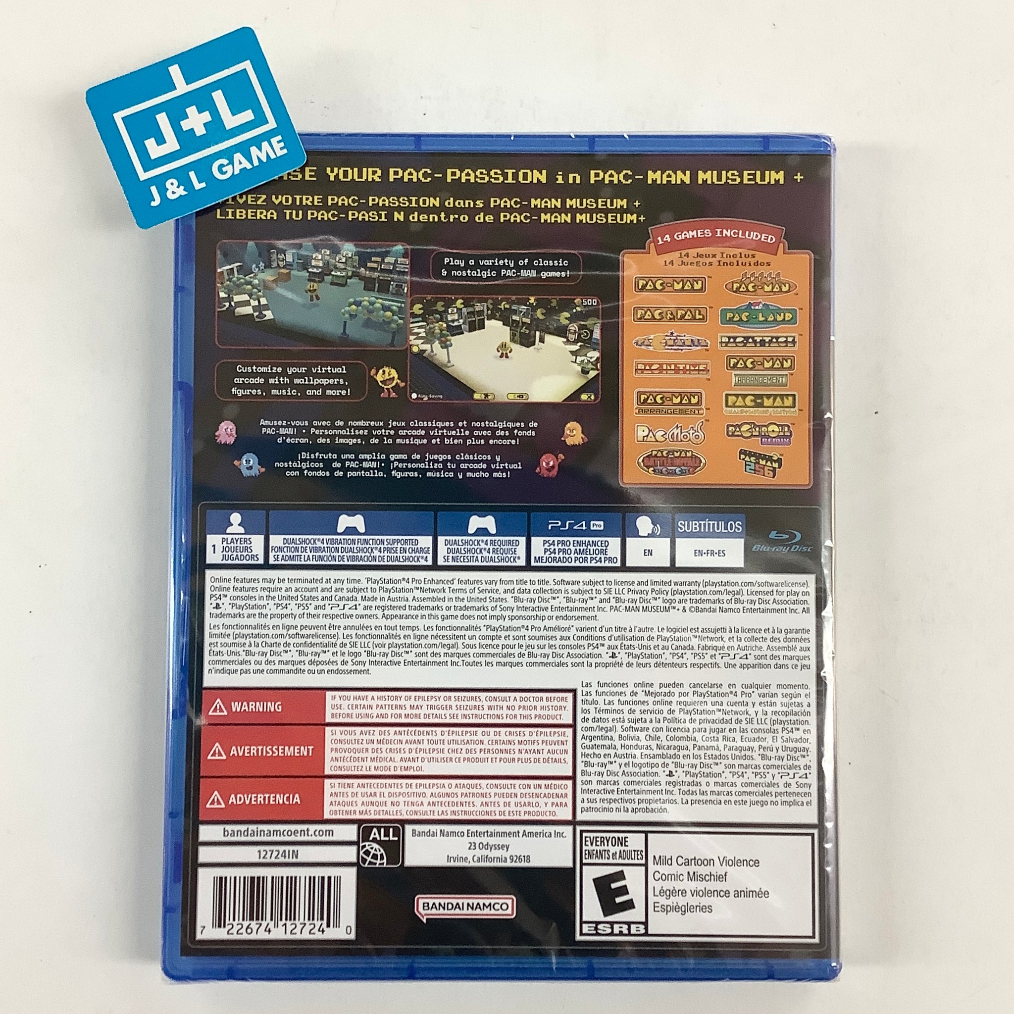 PAC-MAN MUSEUM + - (PS4) PlayStation 4 – J&L Video Games New York City