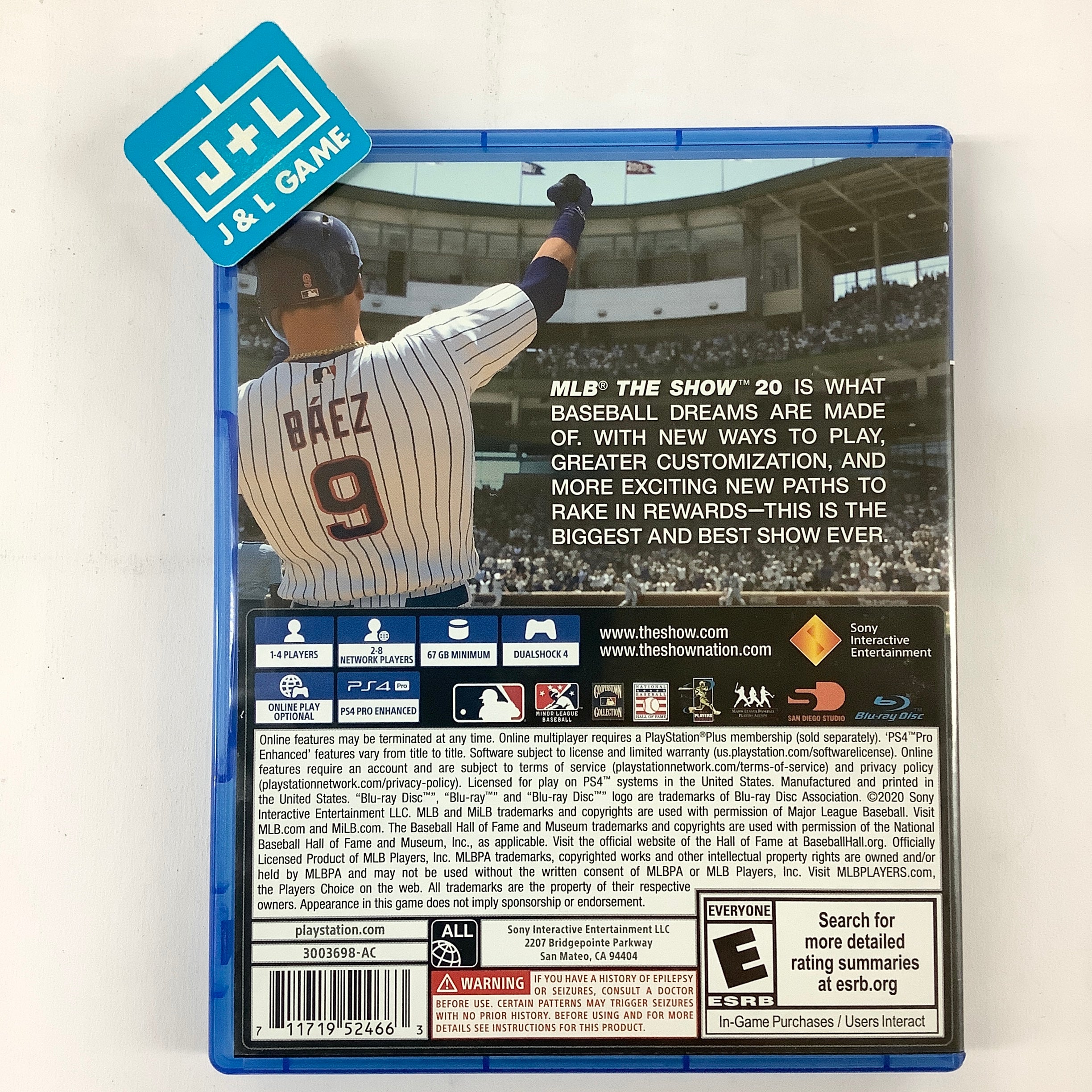 MLB The Show 20 - (PS4) PlayStation 4 [Pre-Owned] | J&L Game