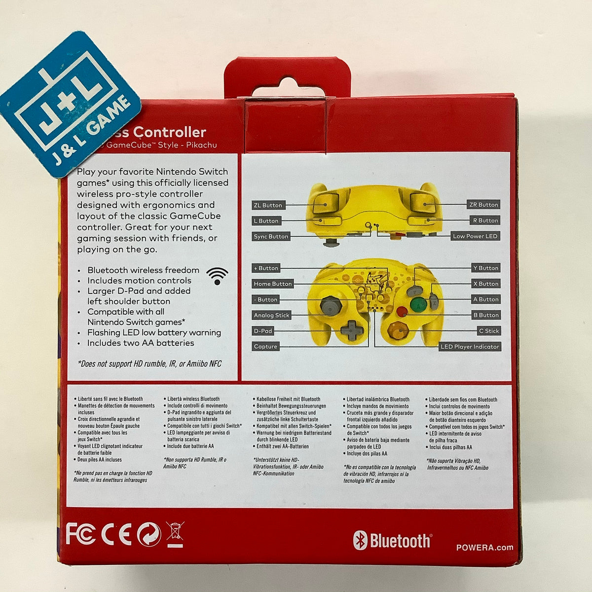 PowerA Wireless Controller (GameCube Style Pikachu) - (NSW) Nintendo S ...