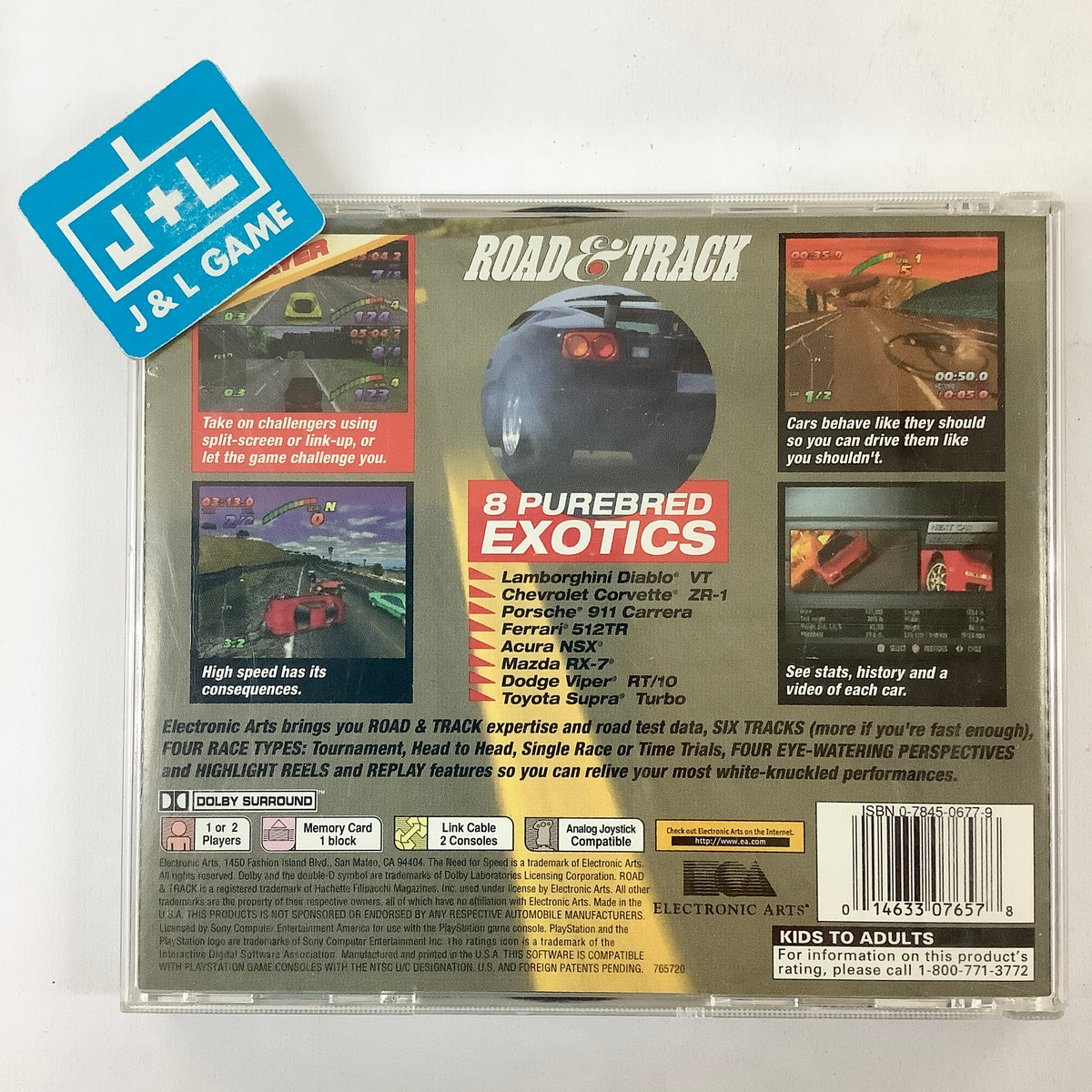 Road and Track Presents: The Need For Speed - (PS1) PlayStation 1 [Pre ...