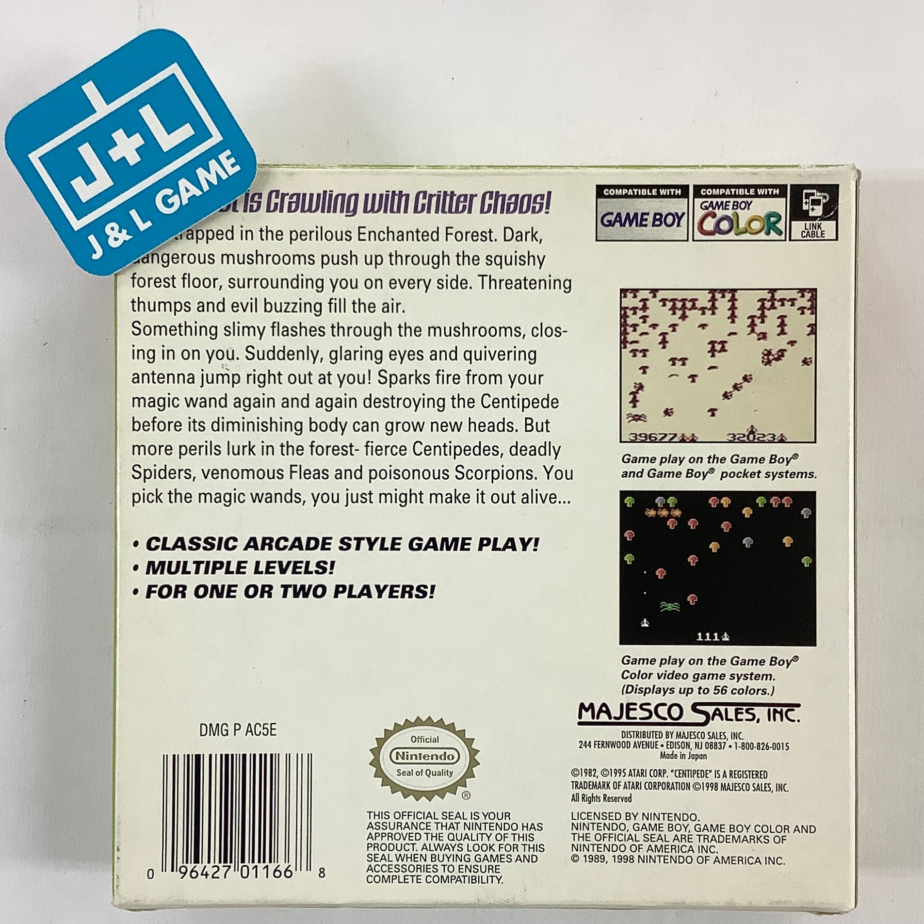 Centipede - (GBC) Game Boy Color [Pre-Owned] | J&L Game