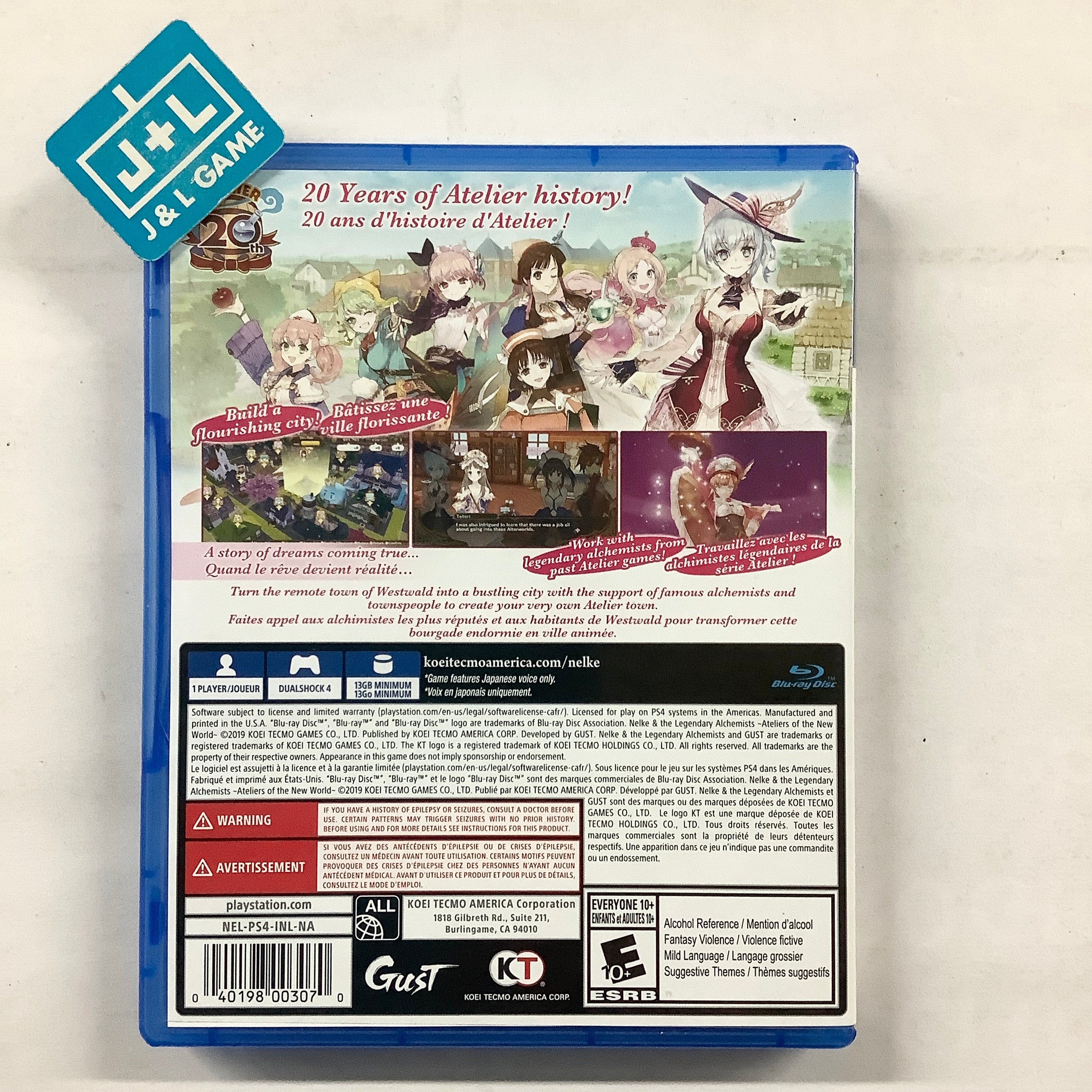 Nelke The Legendary Alchemists Ateliers of The New World PlayStation 4