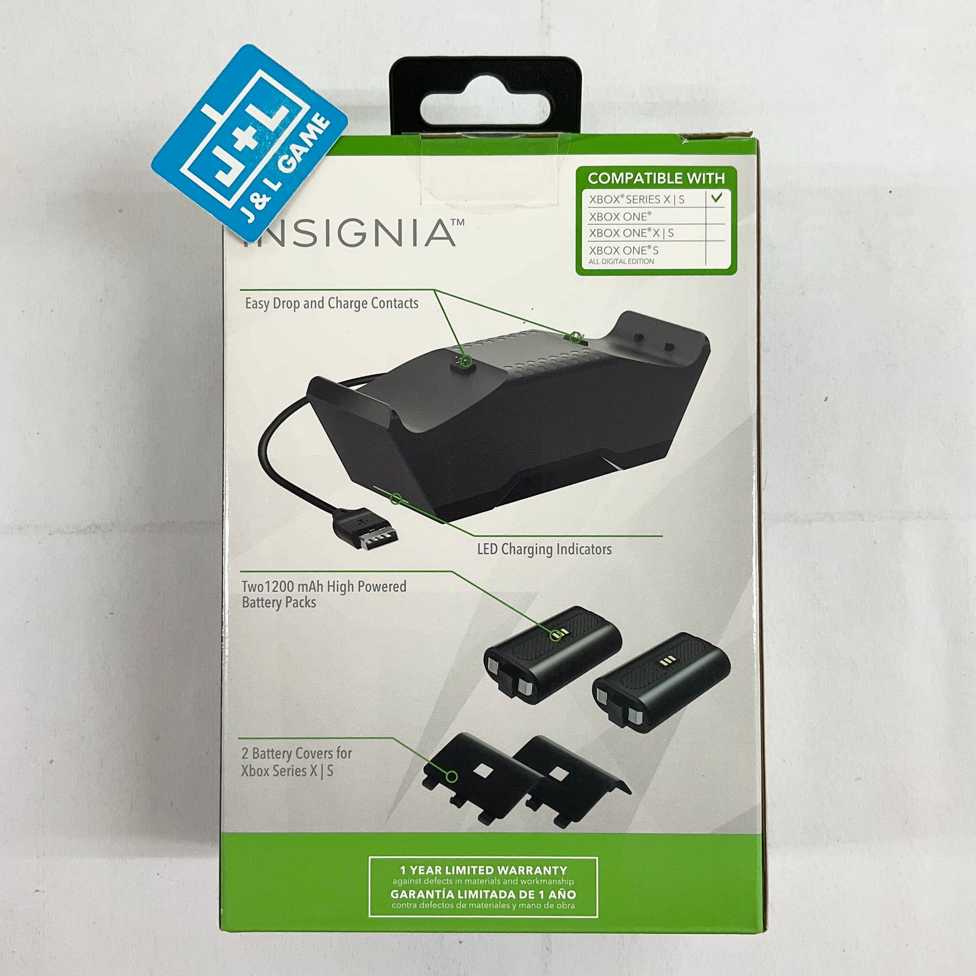 INSIGNIA Dual Controller Charging System for Xbox Series X|S (Black ...