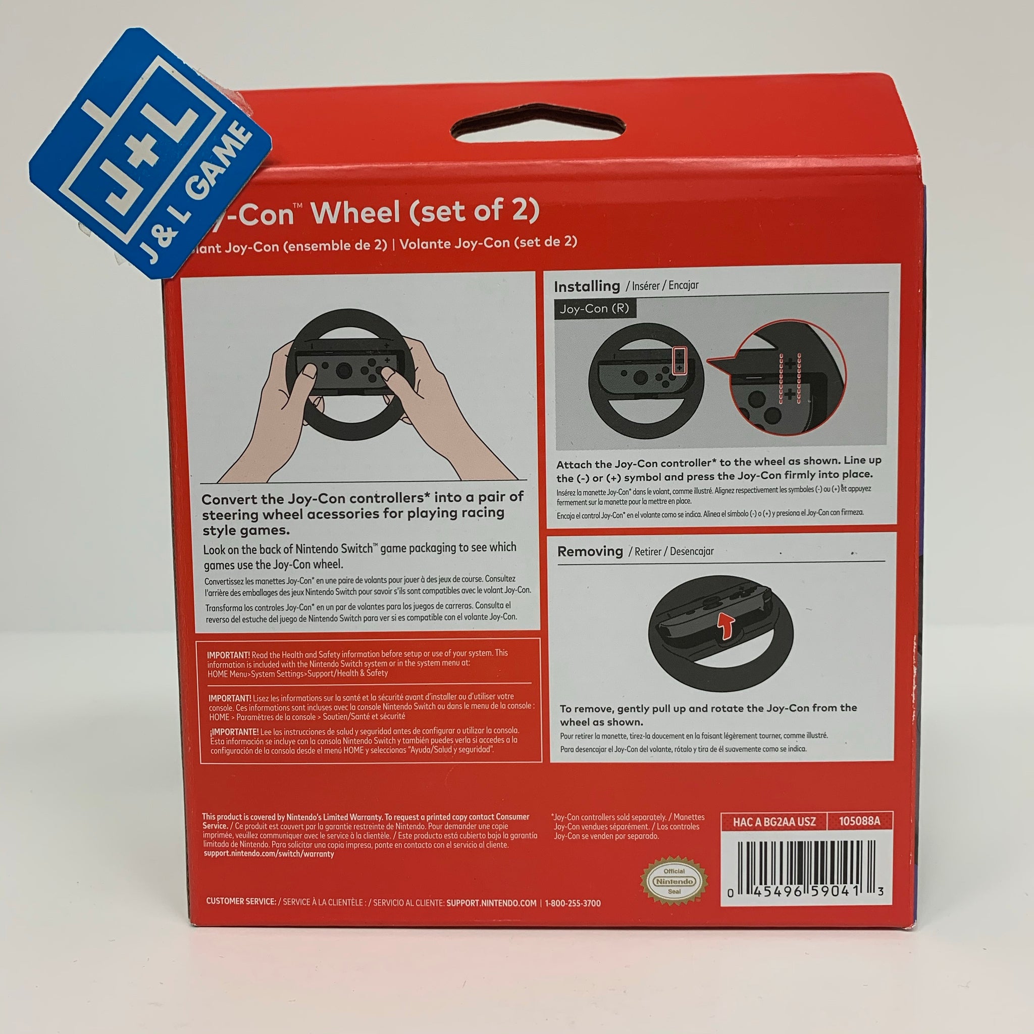 Nintendo Switch Joy-Con Wheel (Set of 2) - (NSW) Nintendo Switch – J&L ...