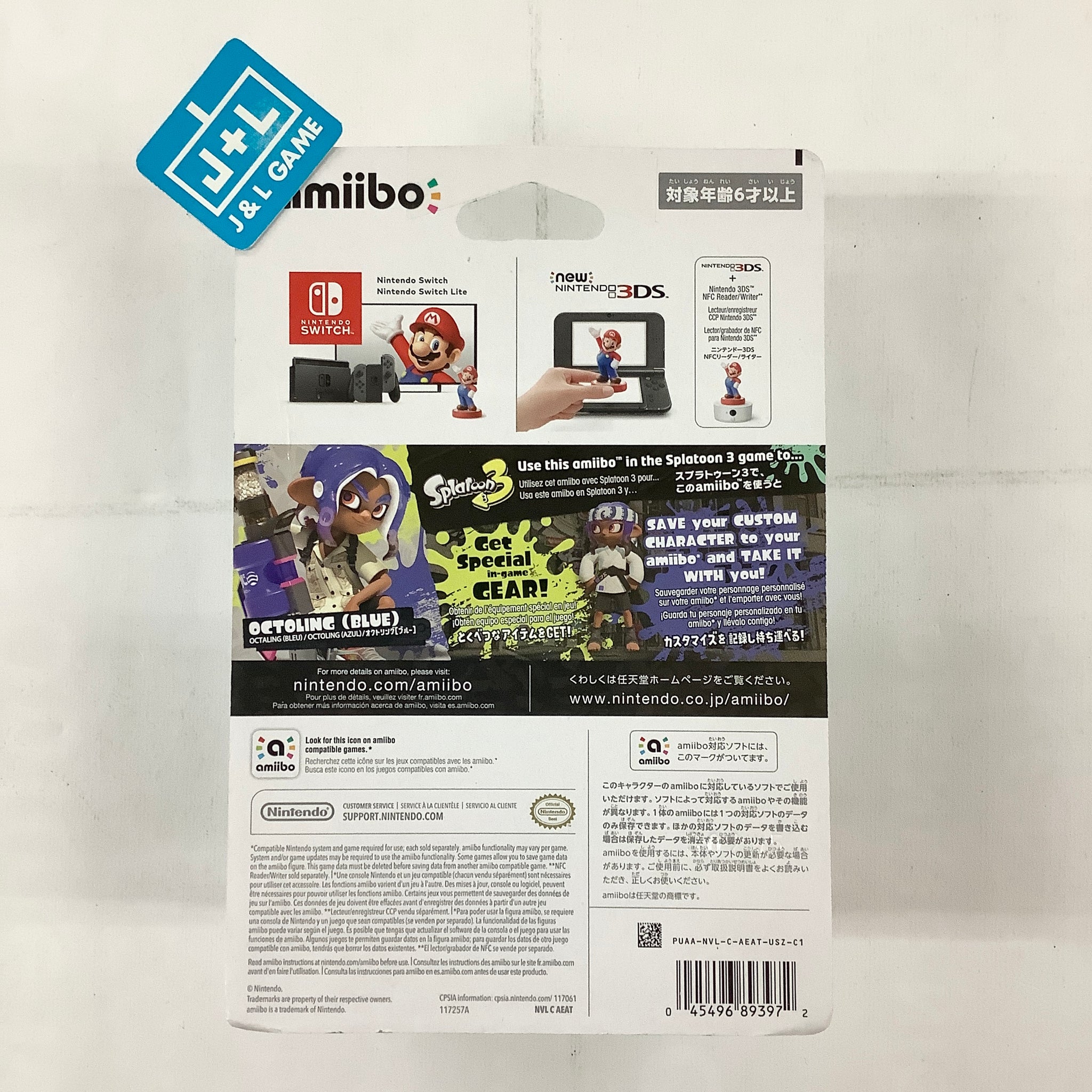 Octoling (Blue) (Splatoon Series) - Nintendo Switch Amiibo – J&L Video Games New York City