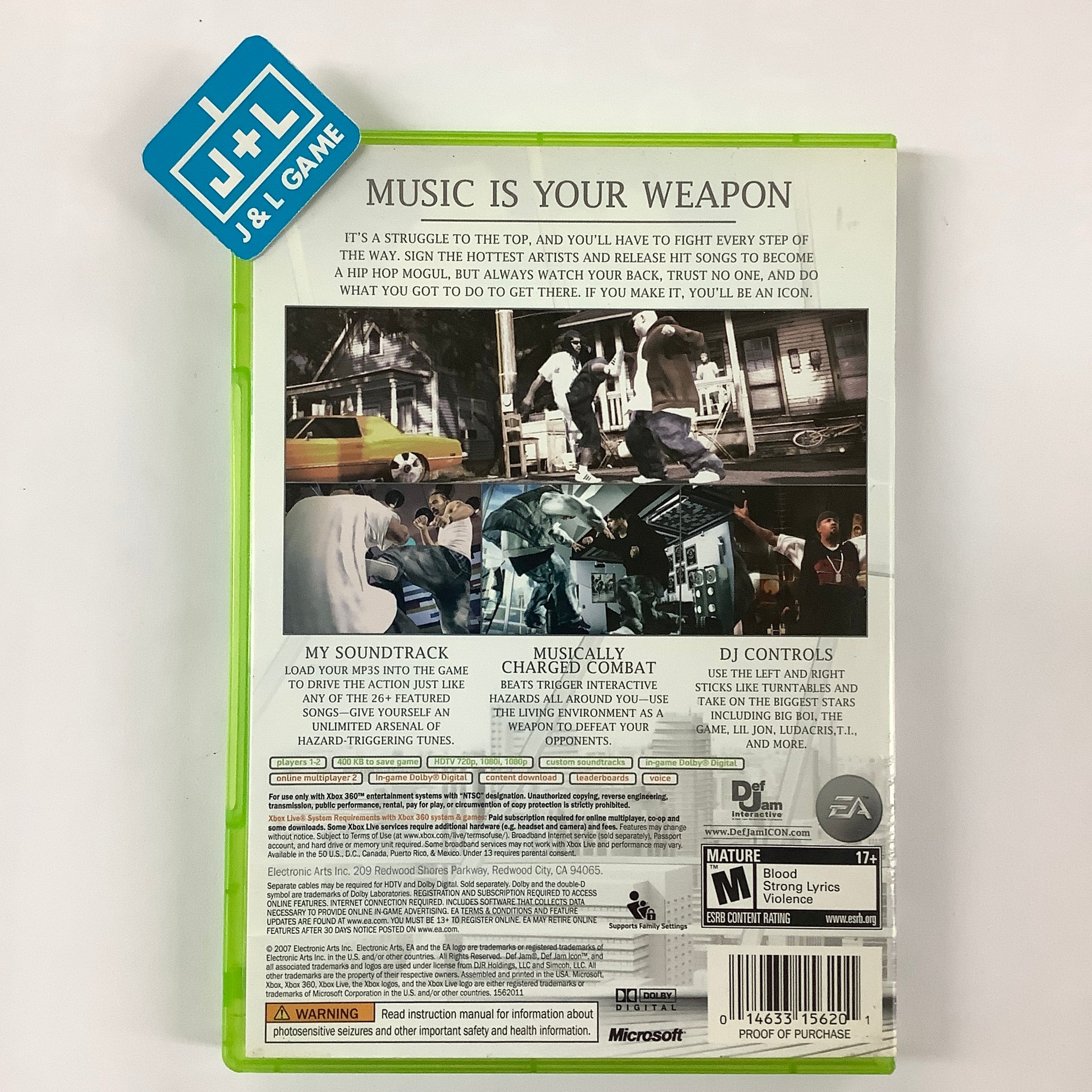 Def Jam: Icon - Xbox 360 [Pre-Owned] | J&L Game