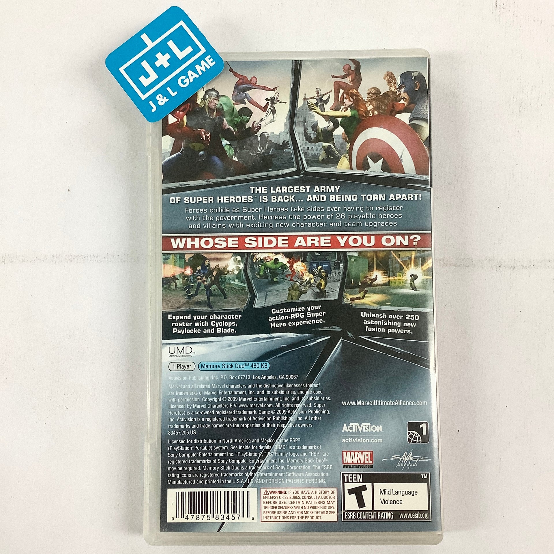 Marvel: Ultimate Alliance 2 - Sony PSP [Pre-Owned] | J&L Game