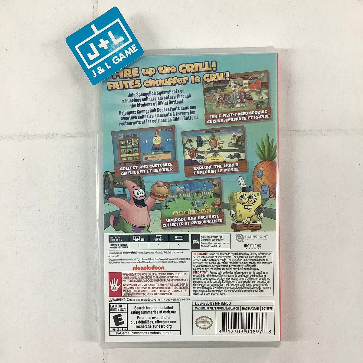 Spongebob: Krusty Cook-Off (Extra Krusty Edition) - (NSW) Nintendo Swi ...