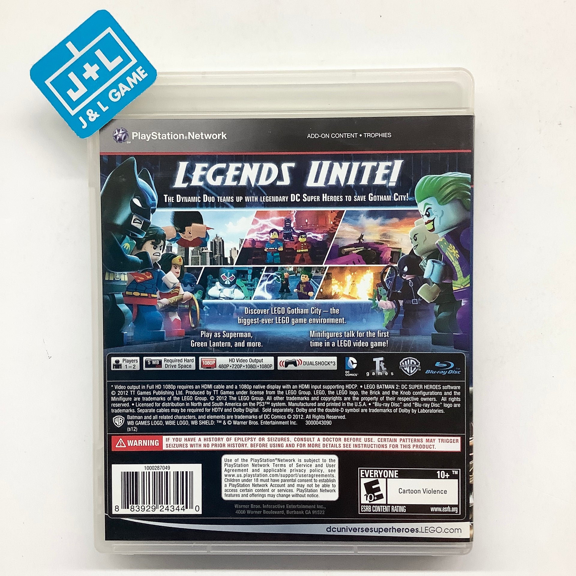 LEGO Batman 2: DC Super Heroes - (PS3) PlayStation 3 [Pre-Owned] | J&L Game