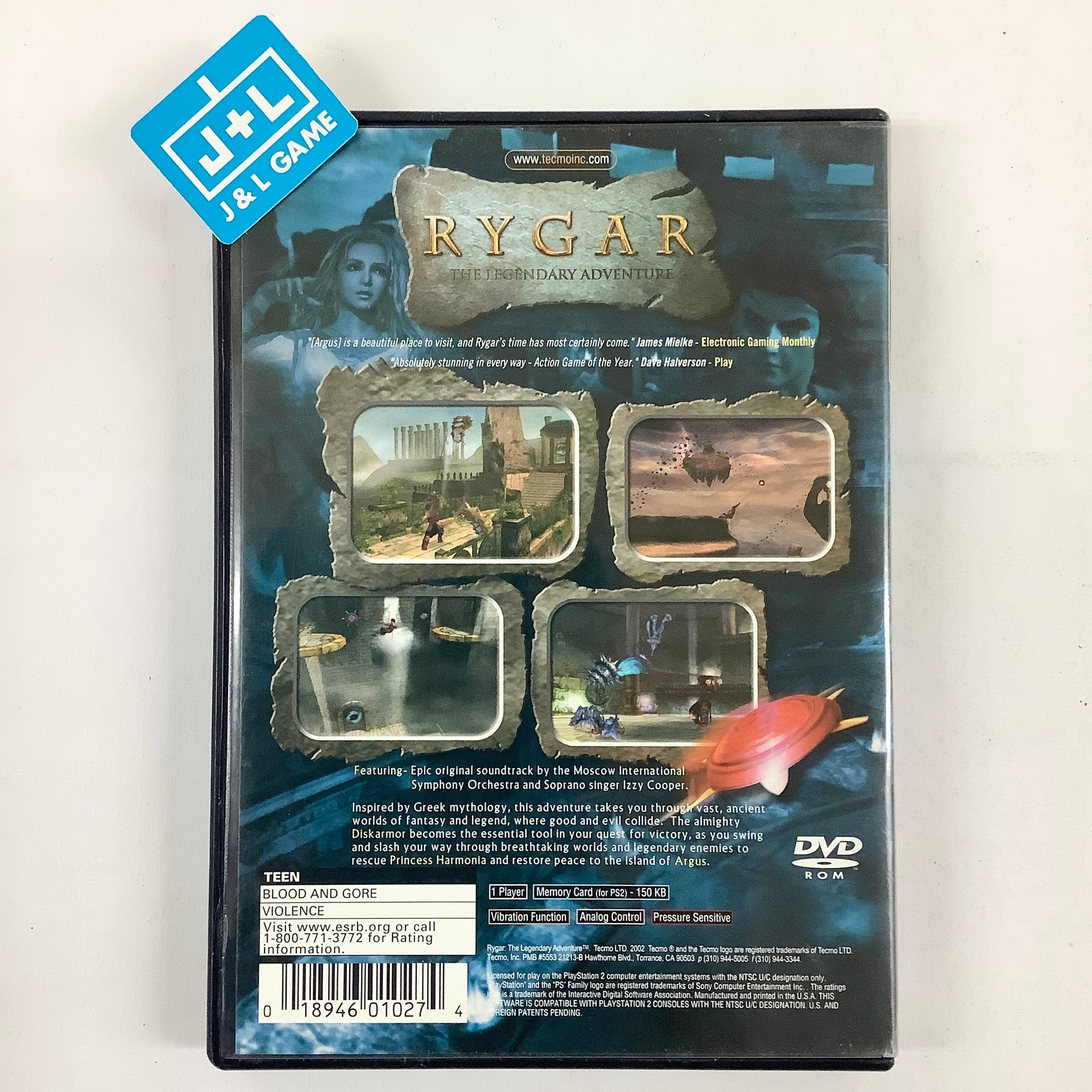 Rygar: The Legendary Adventure - (PS2) PlayStation 2 [Pre-Owned] | J&L Game