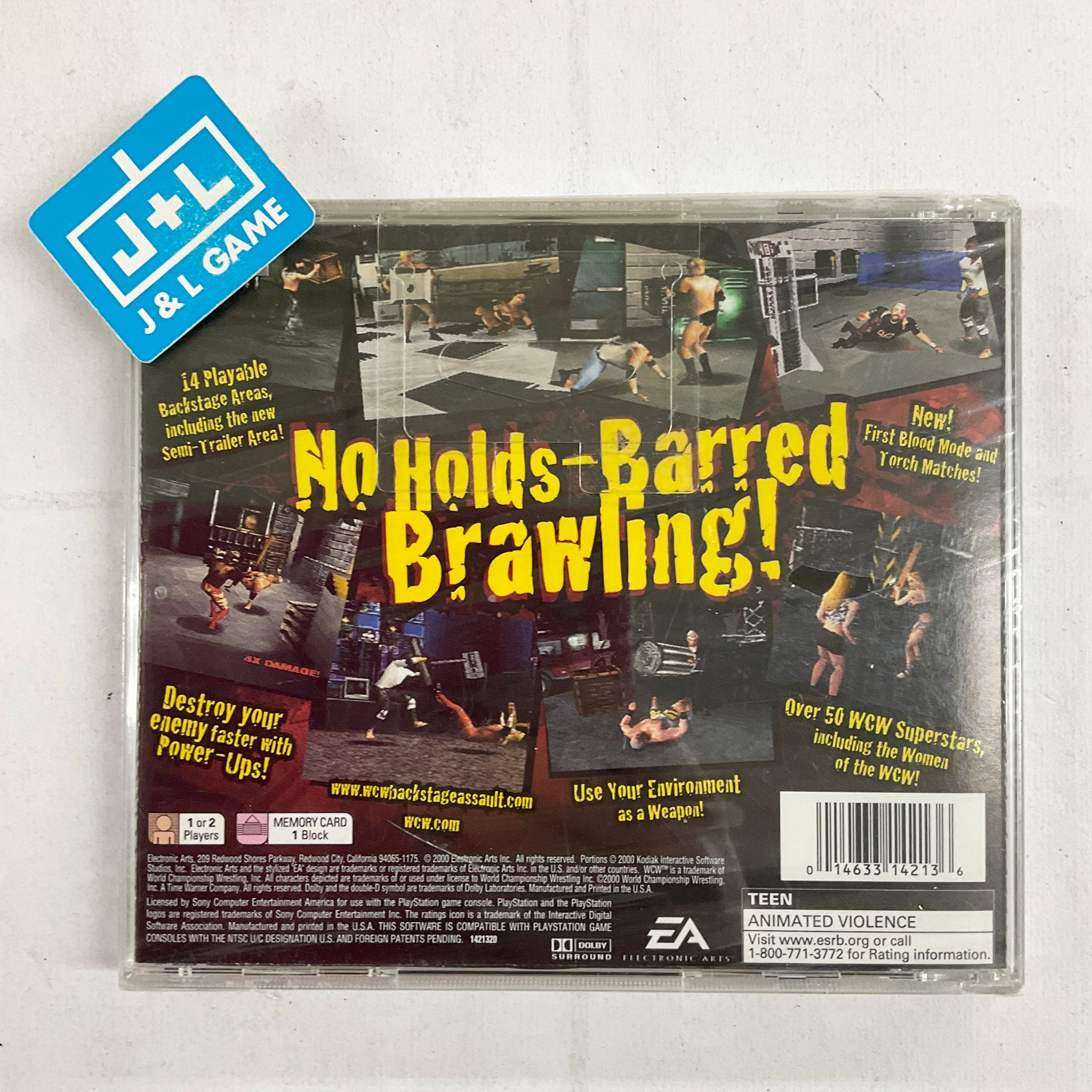 WCW Backstage Assault - (PS1) Playstation 1 – J&L Video Games New York City