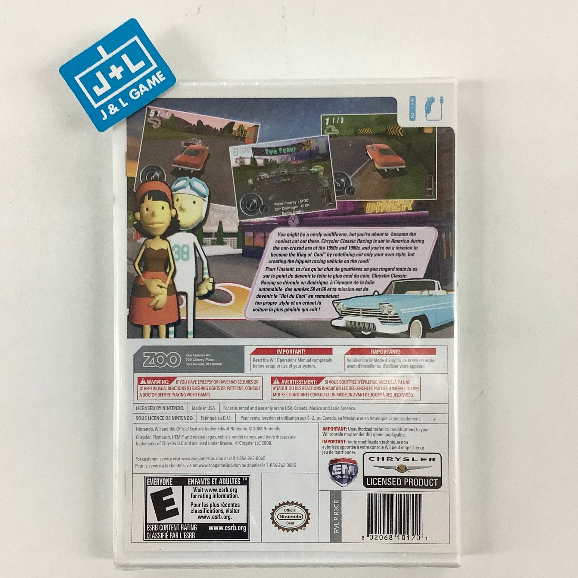 Chrysler Classic Racing - Nintendo Wii | J&L Game