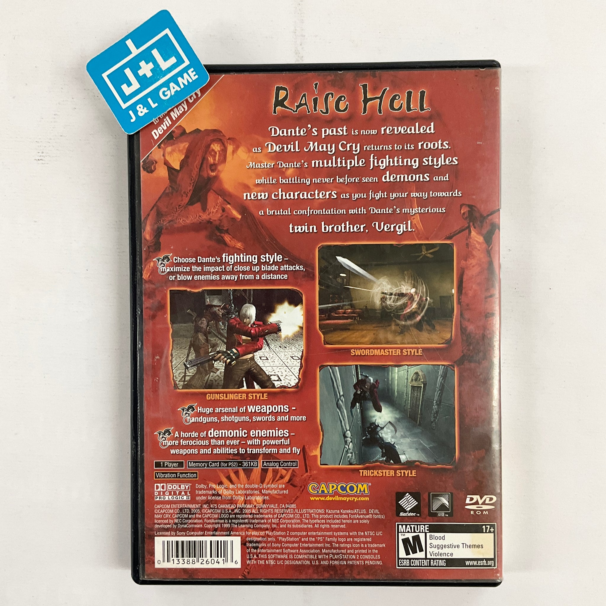 Devil May Cry 3: Dante's Awakening - (PS2) PlayStation 2 [Pre-Owned ...