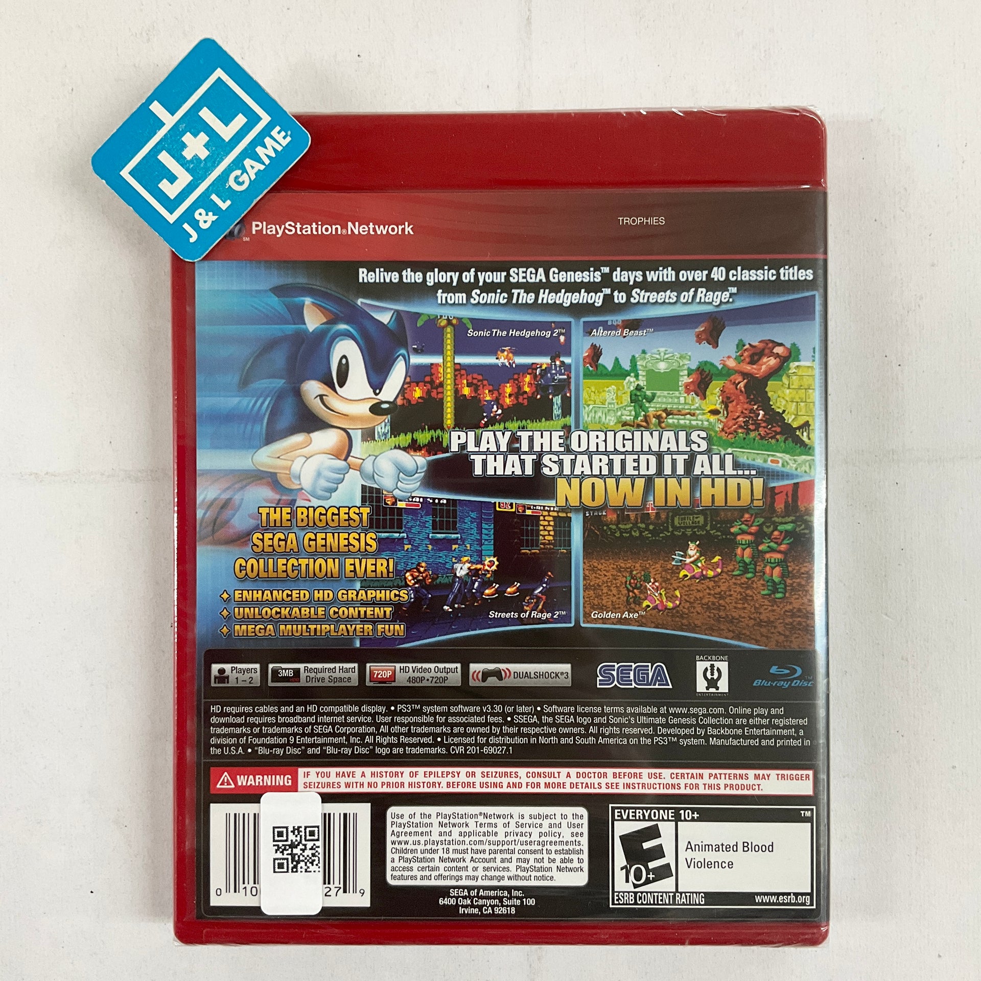 Sonic's Ultimate Genesis Collection (Greatest Hits) - (PS3) PlayStatio ...