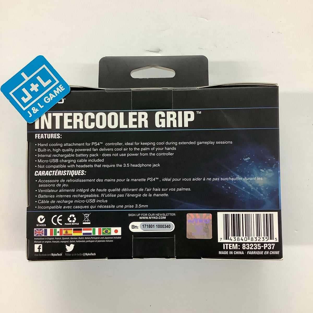 Nyko Intercooler Grip - Hand Cooling Controller Attachment - (PS4) Pla ...