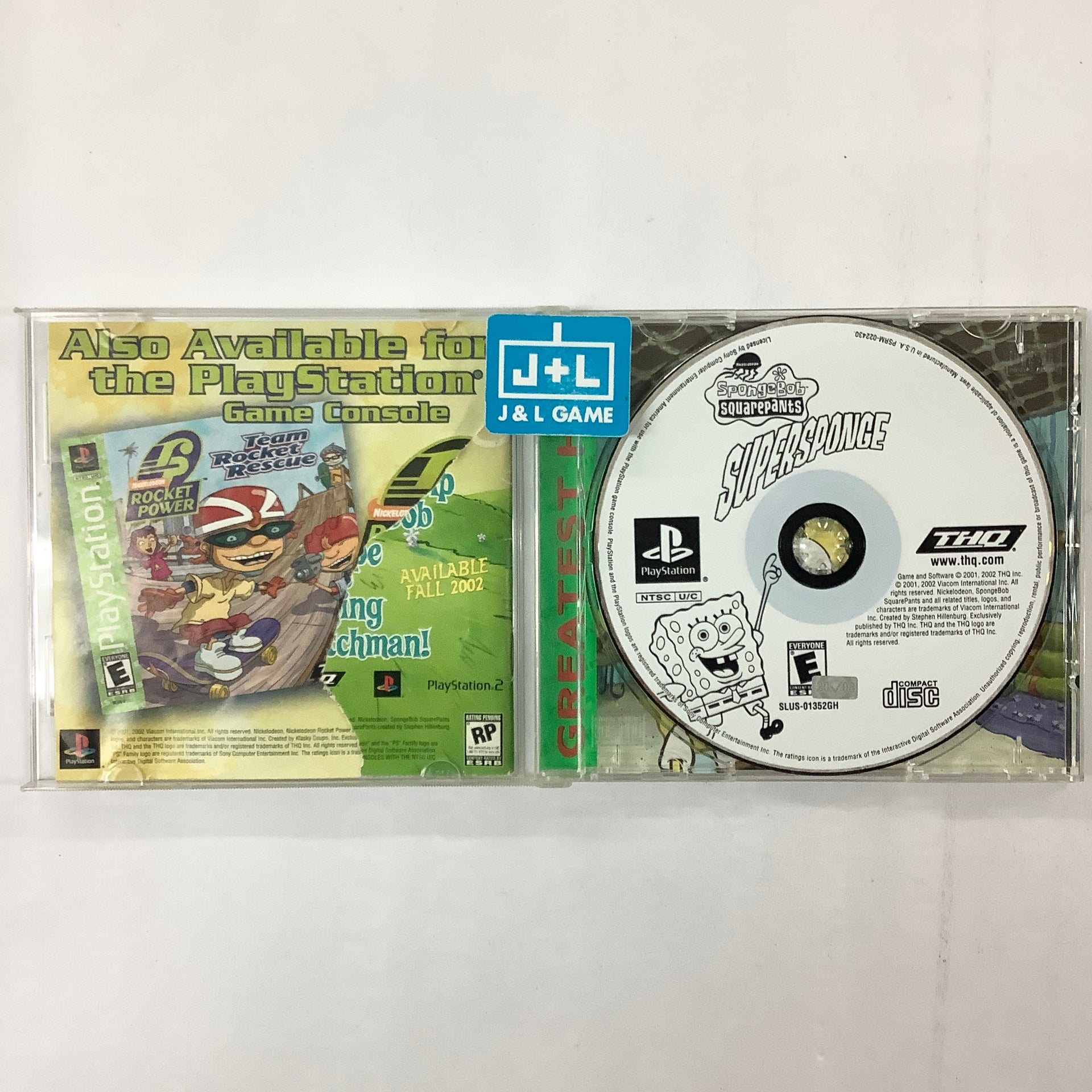 SpongeBob SquarePants: SuperSponge (Greatest Hits) - (PS1) PlayStation ...