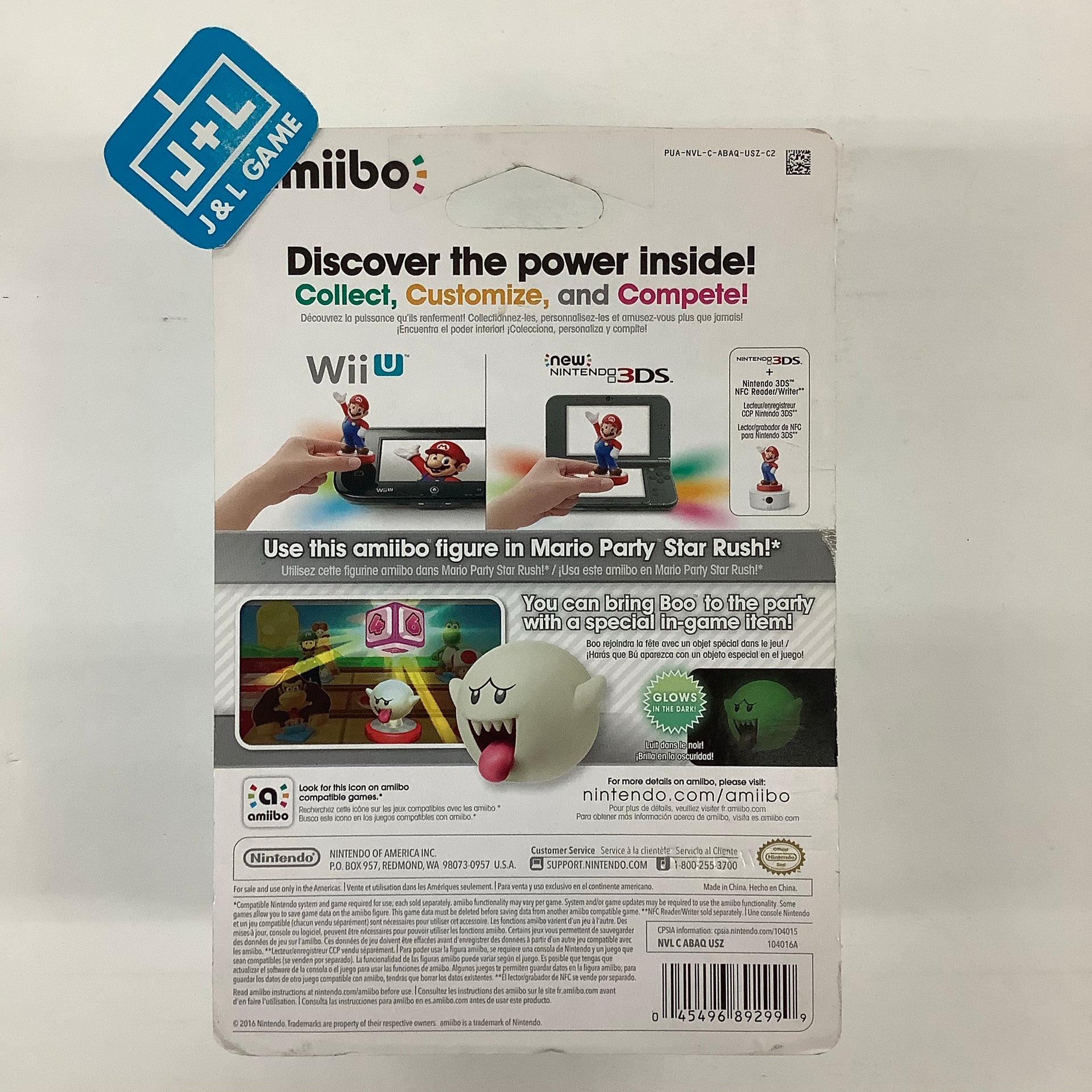 Boo (Super Mario series) - Nintendo 3DS Amiibo | J&L Game