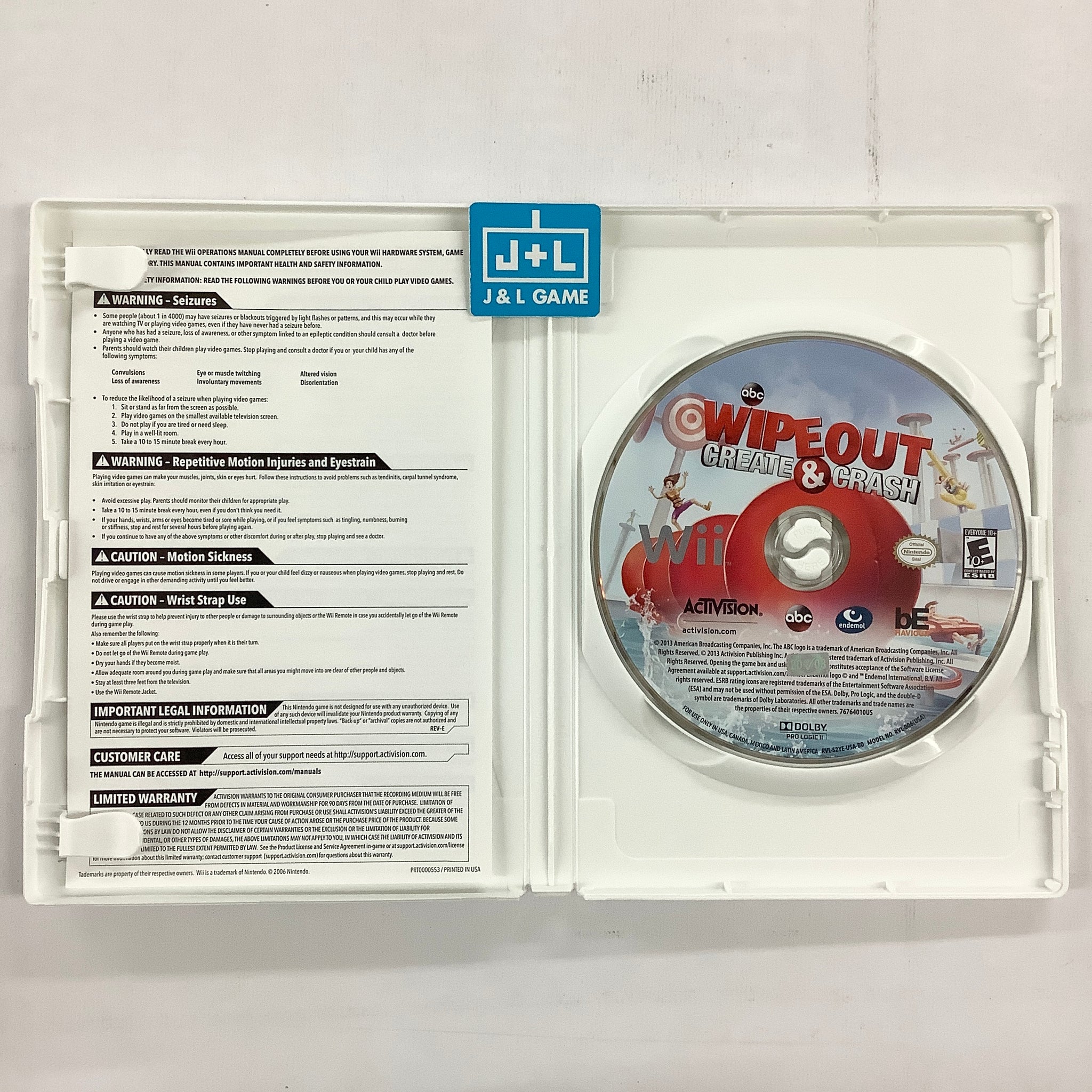 Wipeout: Create & Crash - Nintendo Wii [Pre-Owned] – J&L Video Games ...