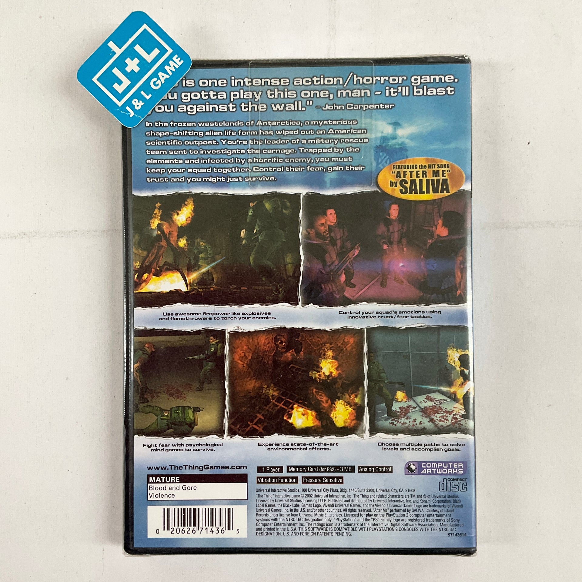 The Thing - (PS2) PlayStation 2 | J&L Game