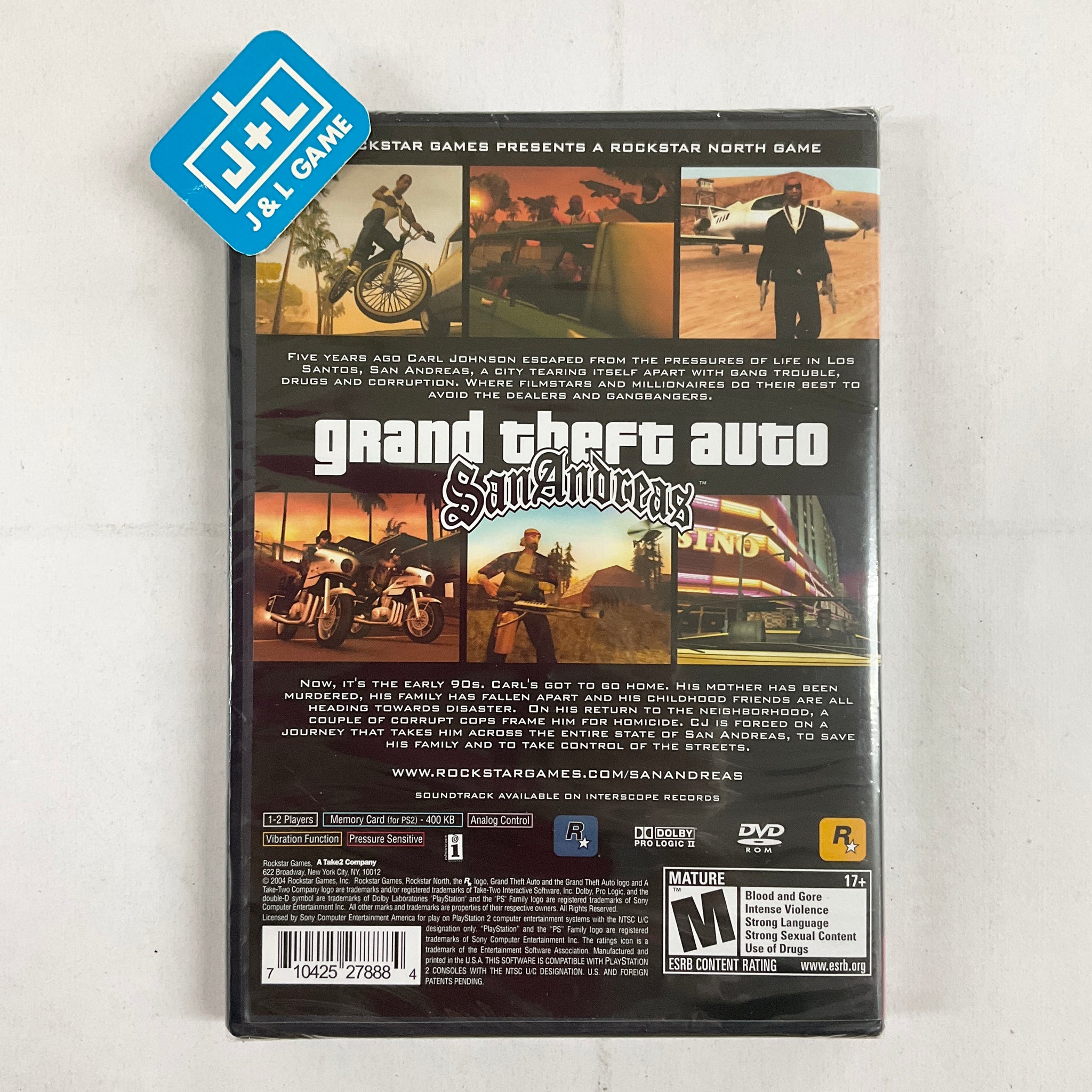 Grand Theft Auto: San Andreas (Greatest Hits) - (PS2) PlayStation 2 – J ...