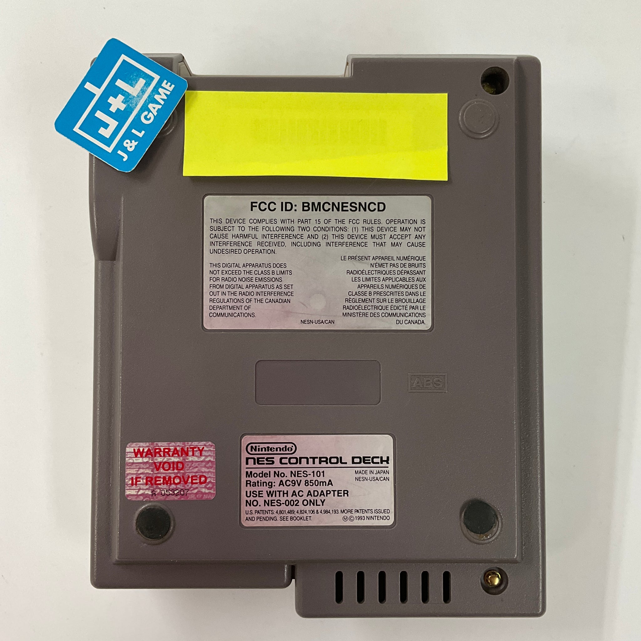 Nintendo Console (NES-101 Top Loader) - (NES) Nintendo Entertainment S ...