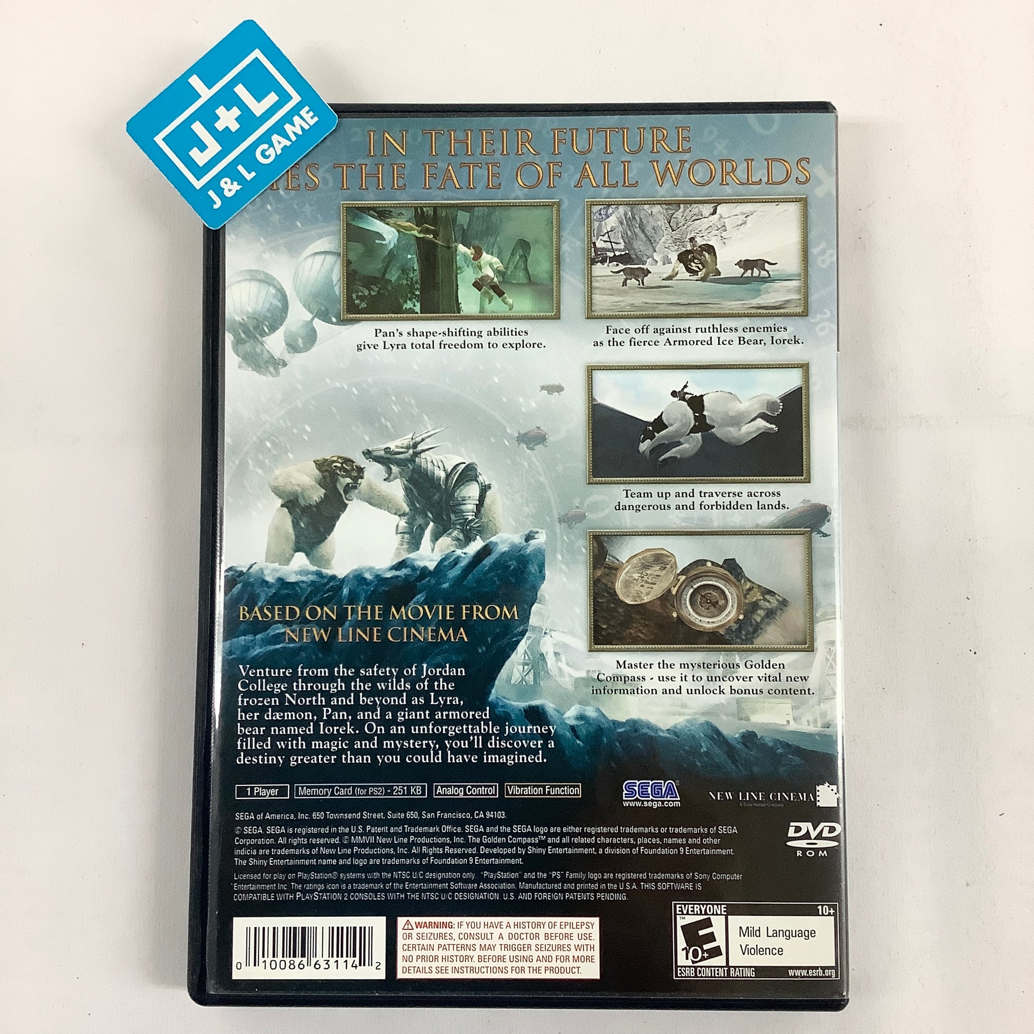 The Golden Compass - (PS2) PlayStation 2 [Pre-Owned] – J&L Video Games ...