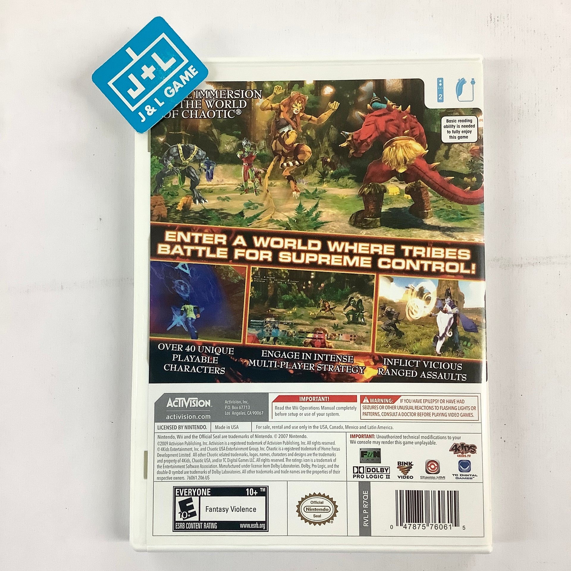 Chaotic: Shadow Warriors - Nintendo Wii [Pre-Owned] | J&L Game