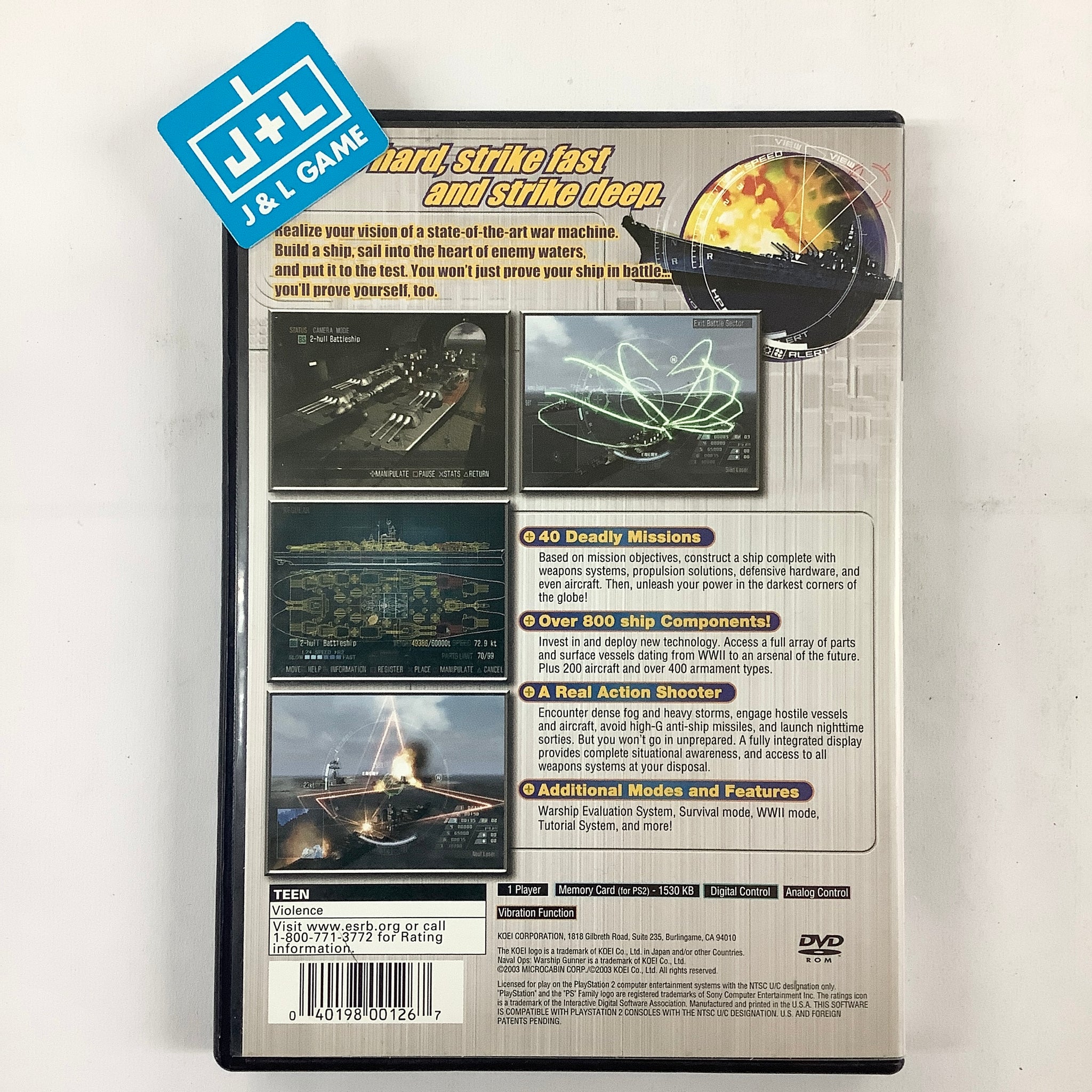 Naval Ops: Warship Gunner - (PS2) PlayStation 2 [Pre-Owned] – J&L Video ...