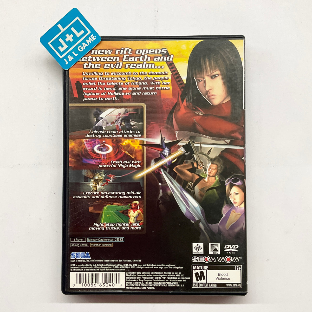 Nightshade - (PS2) PlayStation 2 [Pre-Owned] | J&L Game