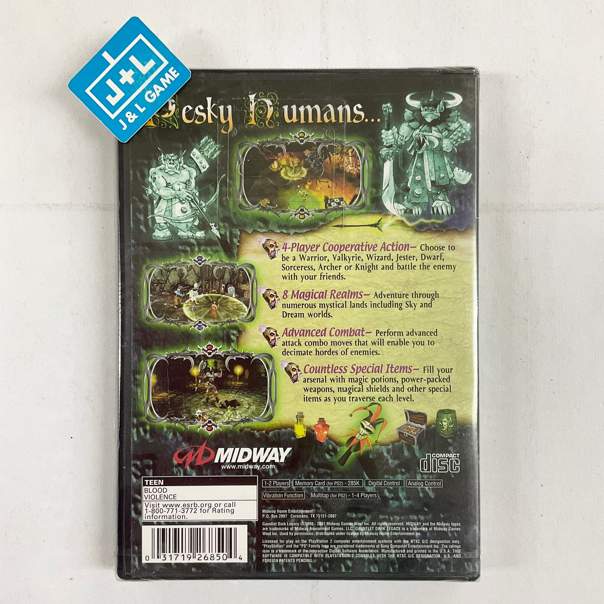 Gauntlet: Dark Legacy - (PS2) PlayStation 2 | J&L Game