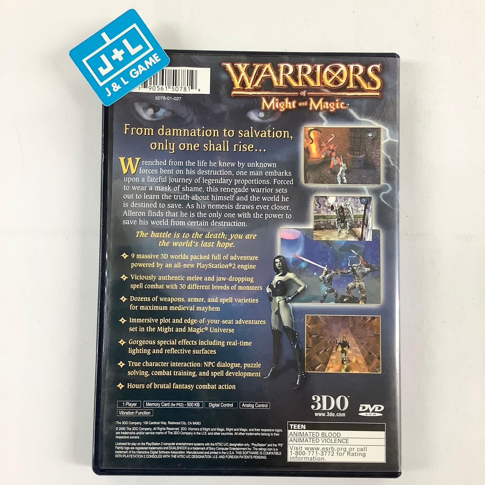 Warriors of Might and Magic - (PS2) PlayStation 2 [Pre-Owned] | J&L Game