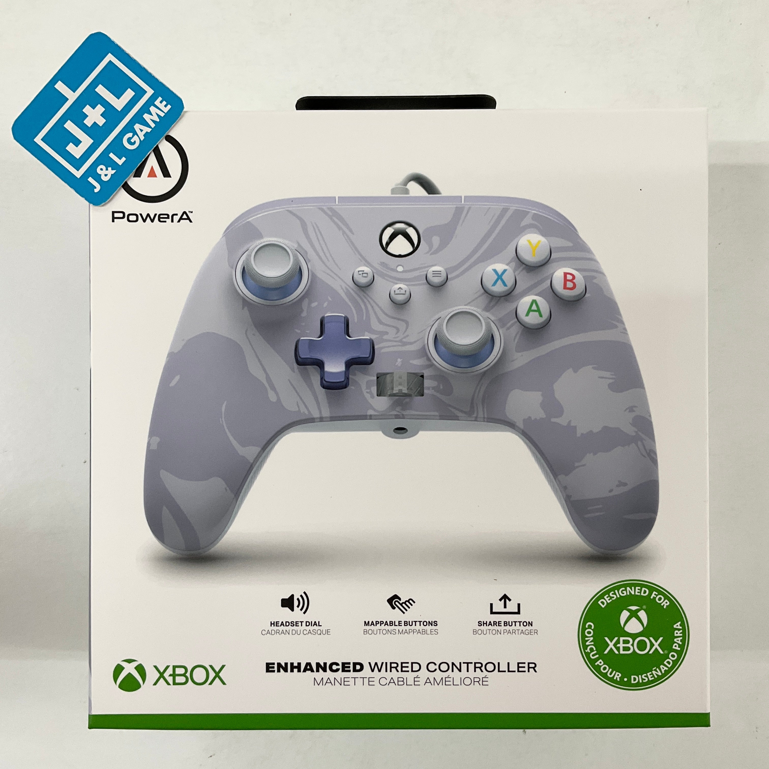 PowerA Enhanced Wired Controller (Lavender Swirl) - (XSX) Xbox Series ...