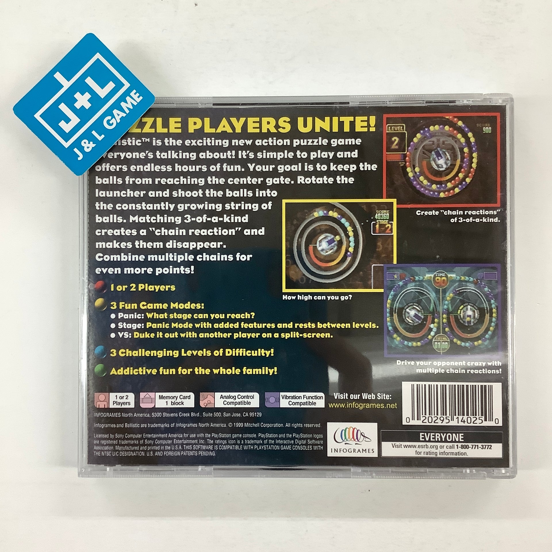 Ballistic - (PS1) PlayStation 1 [Pre-Owned] | J&L Game