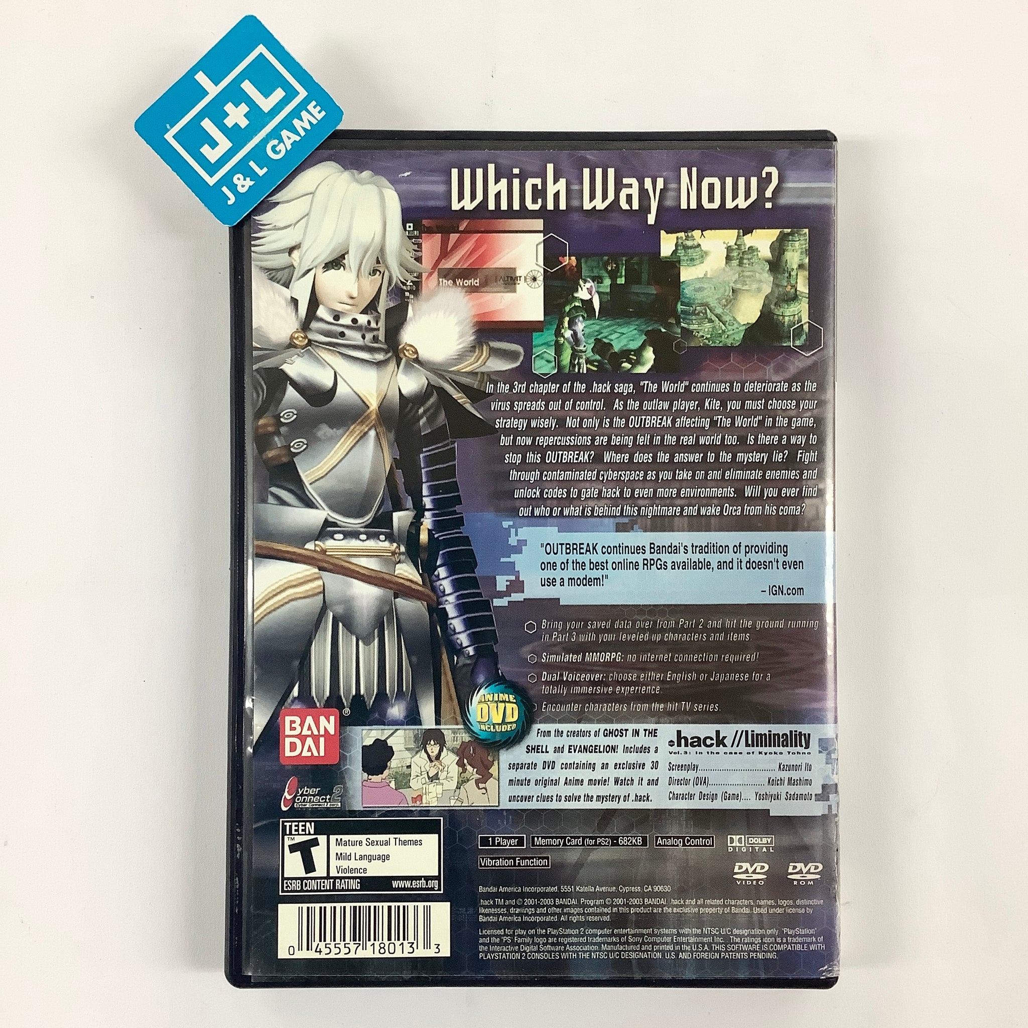 .hack//Part 3: Outbreak - (PS2) PlayStation 2 [Pre-Owned] – J&L Video ...