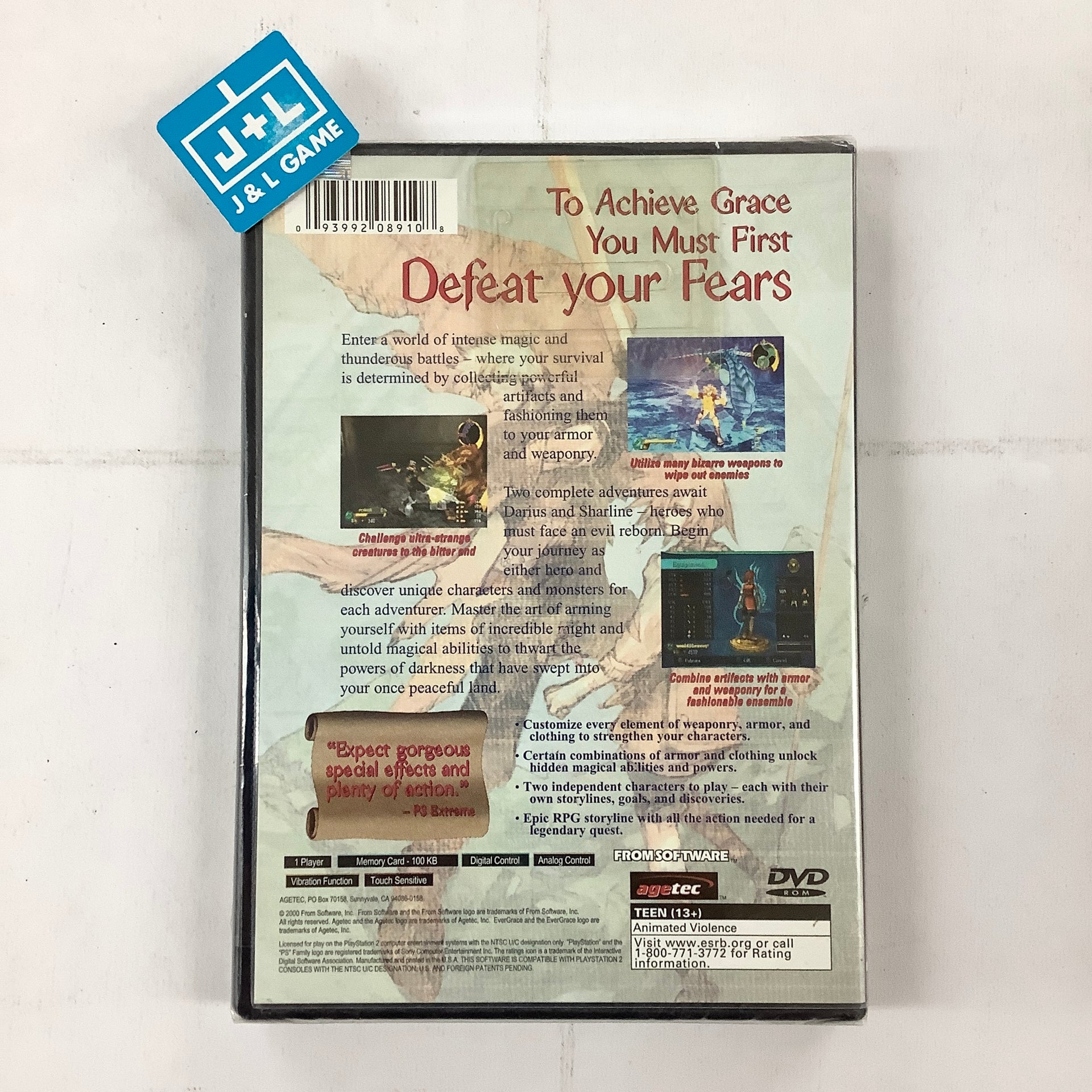 Evergrace - (PS2) PlayStation 2 | J&L Game