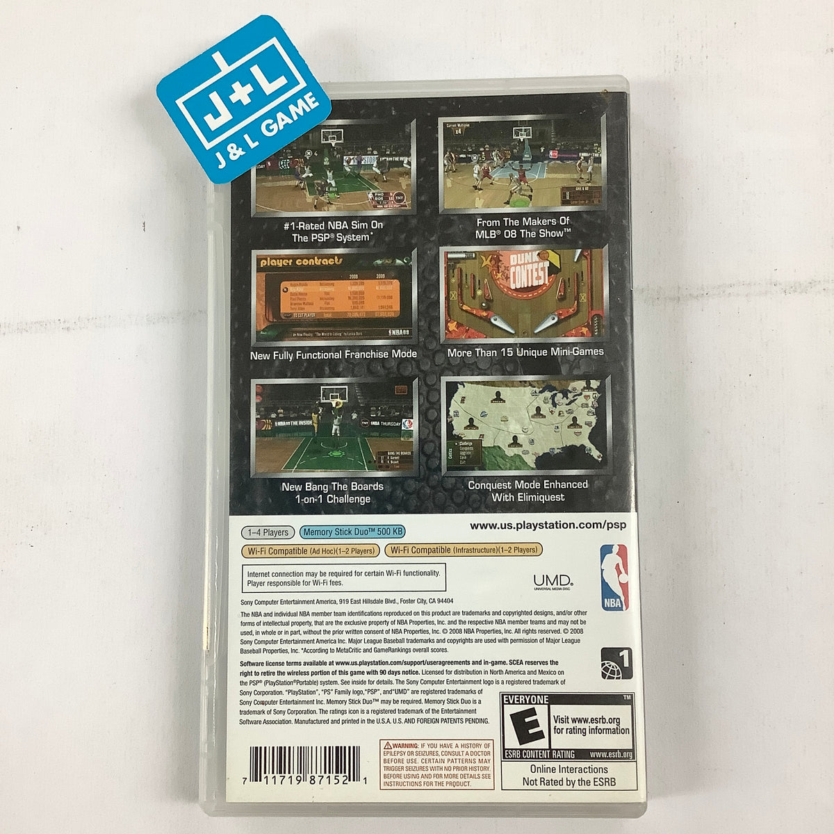 NBA 09 The Inside - SONY PSP [Pre-Owned] | J&L Game