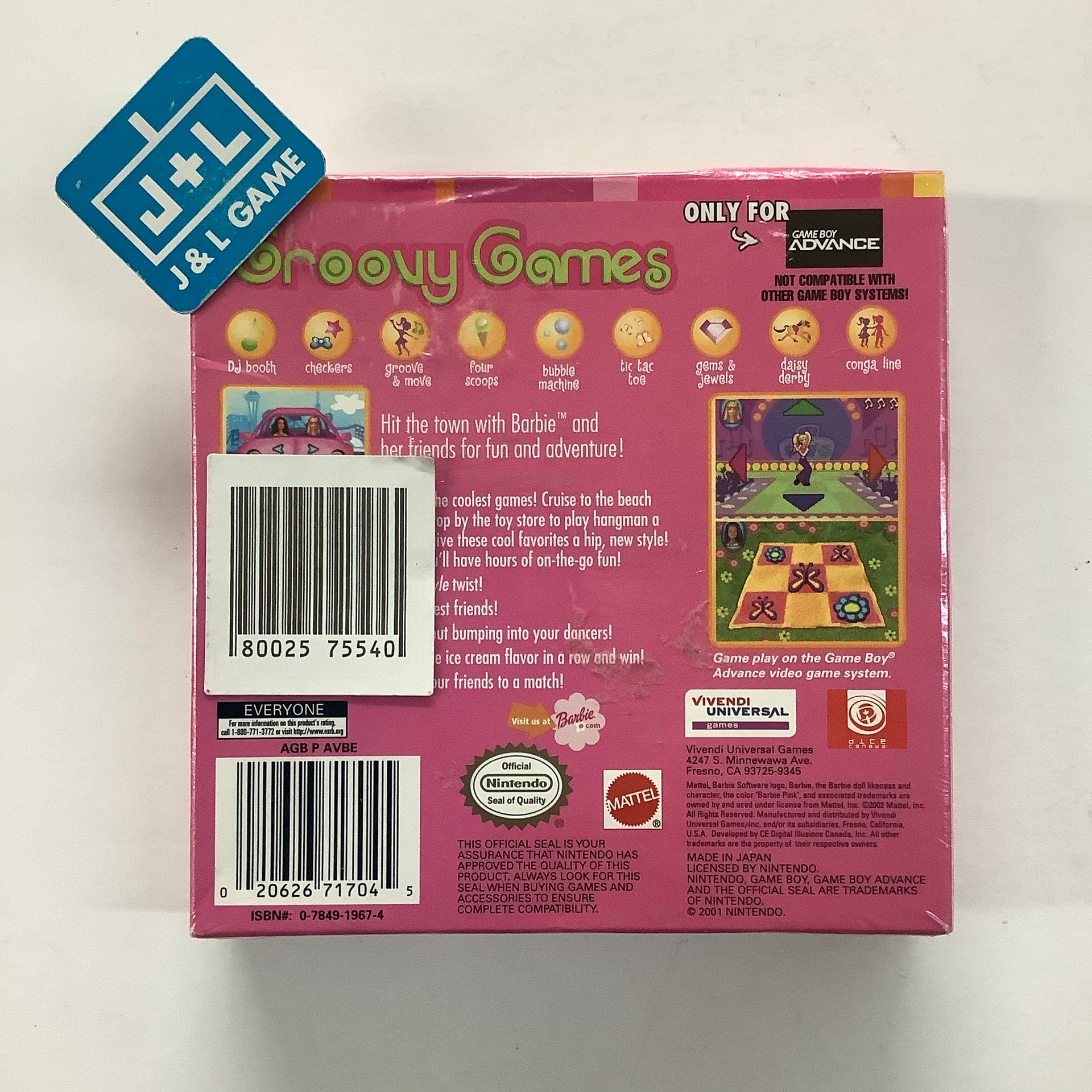 Barbie Software: Groovy Games - (GBA) Game Boy Advance | J&L Game